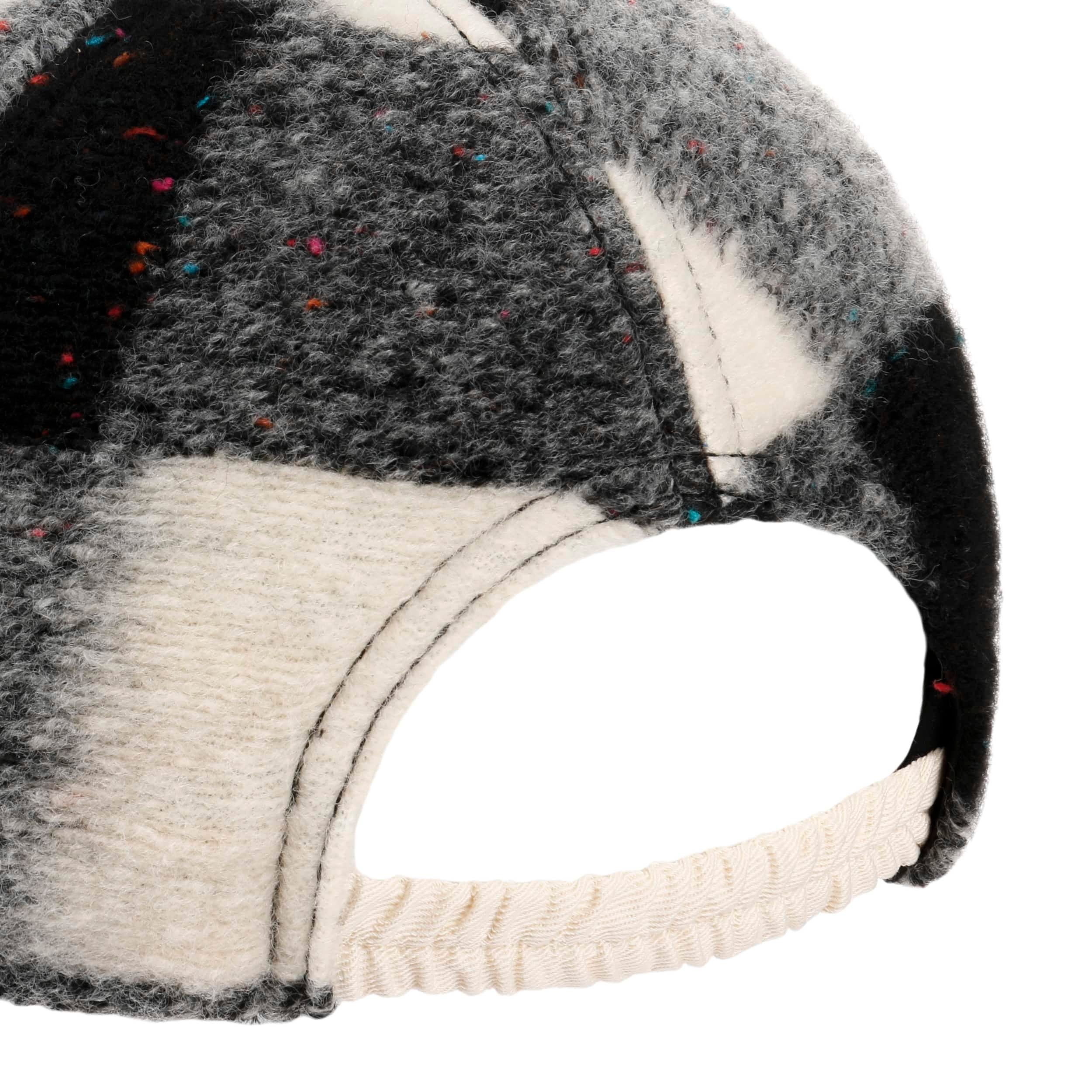 Tricolour Wool Check Cap by Seeberger - 38,95