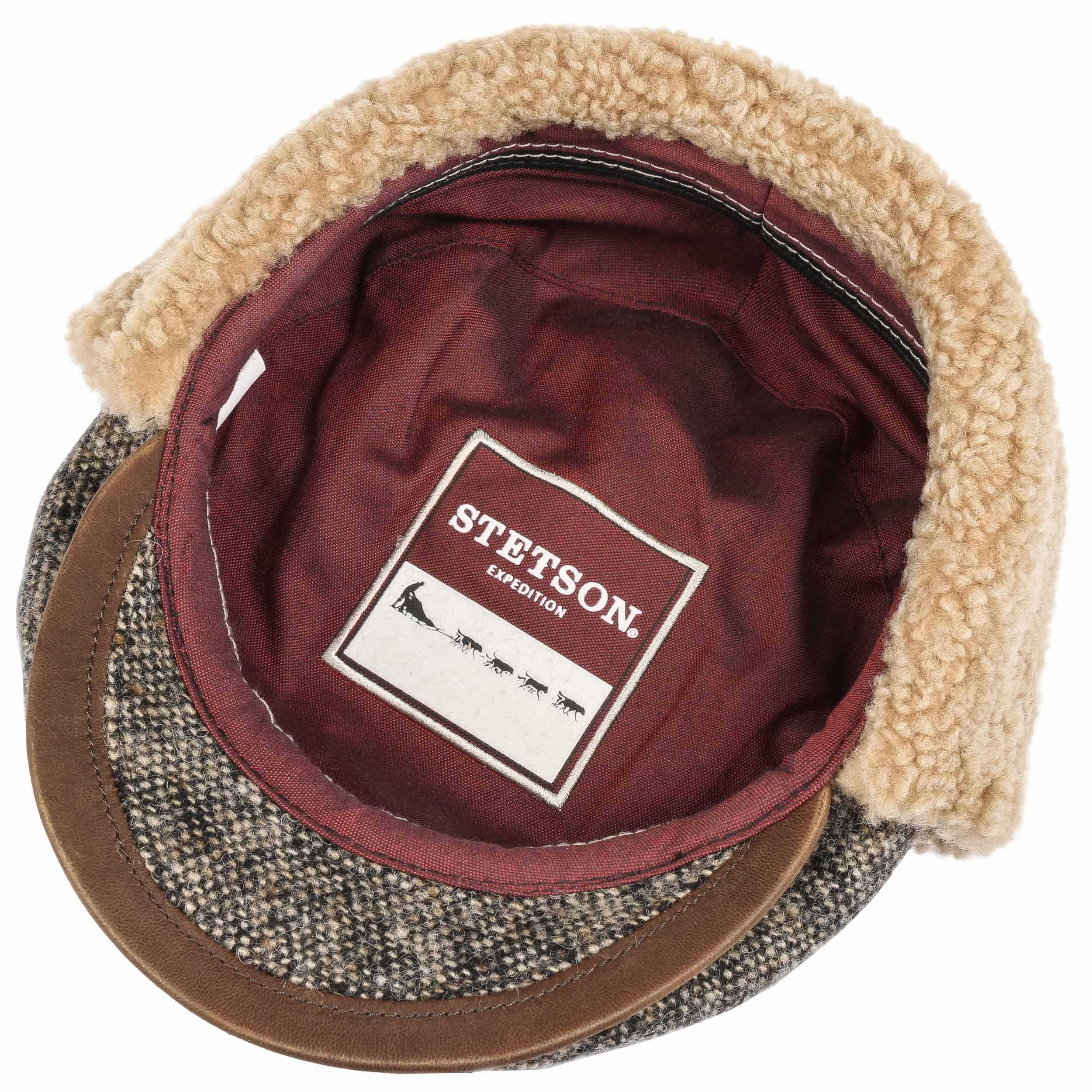Tweed Virgin Wool Flat Cap by Stetson - 149,00