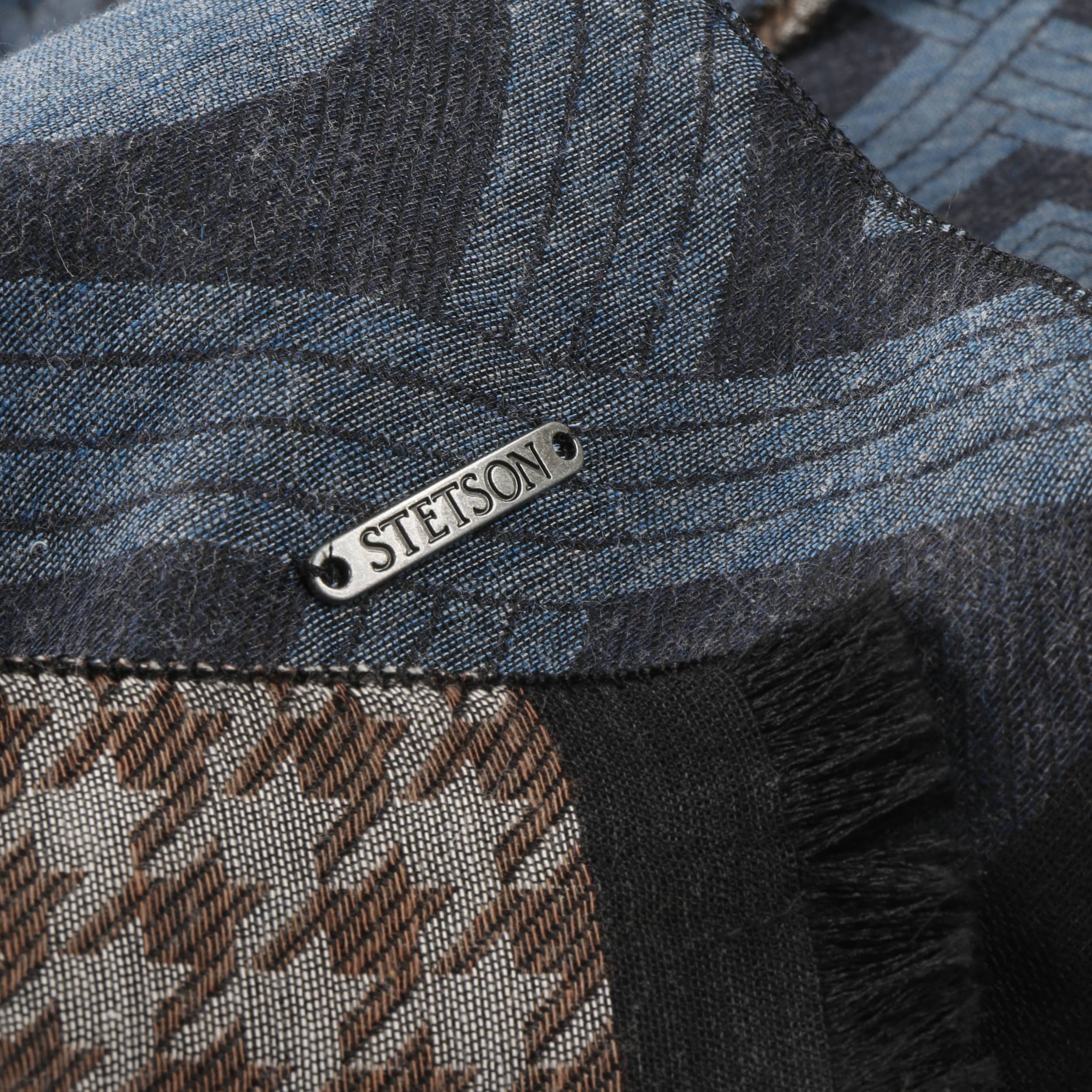 Two Patterns Cotton Scarf by Stetson - 69,00