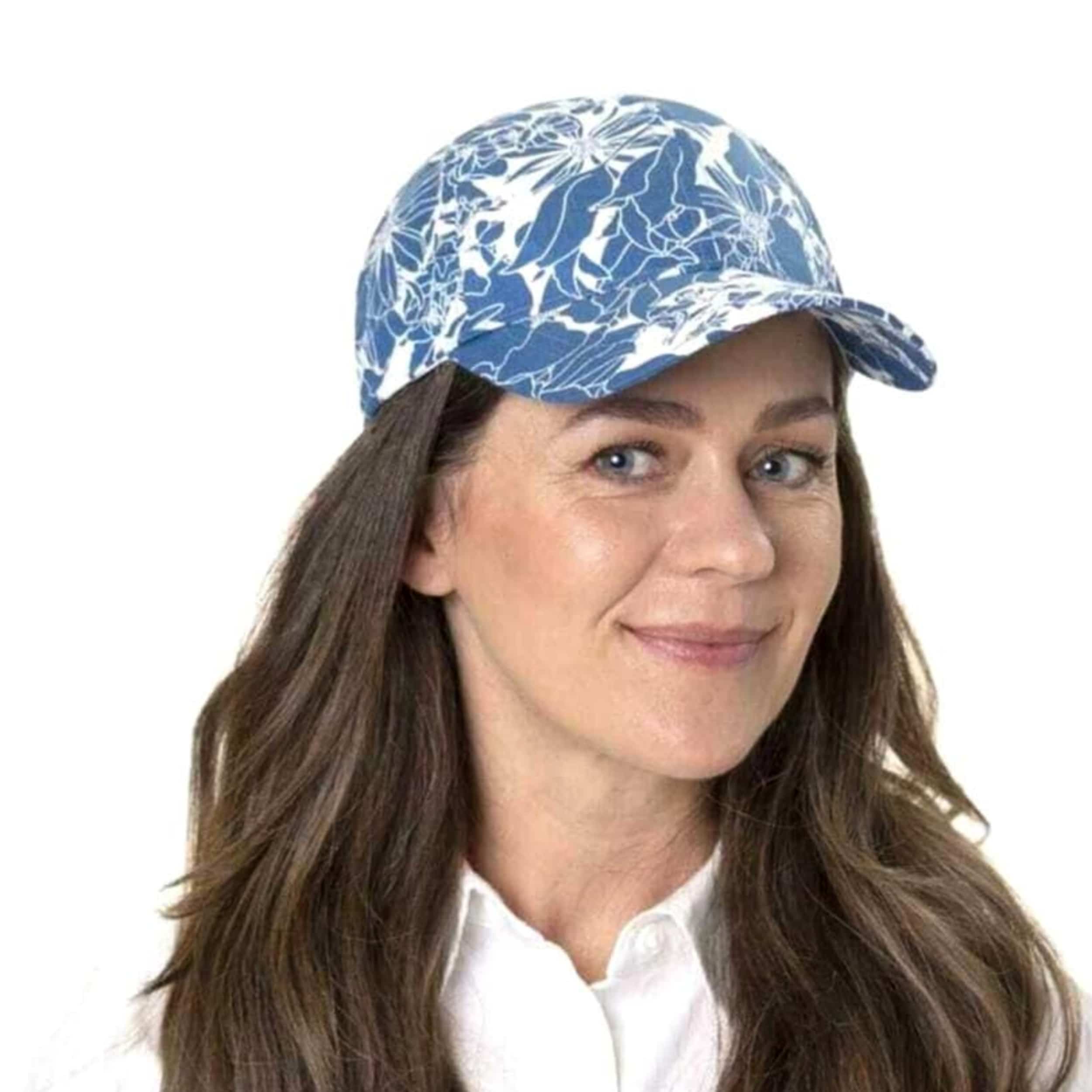 Twotone Flower Print Cap by Lipodo - 21,95