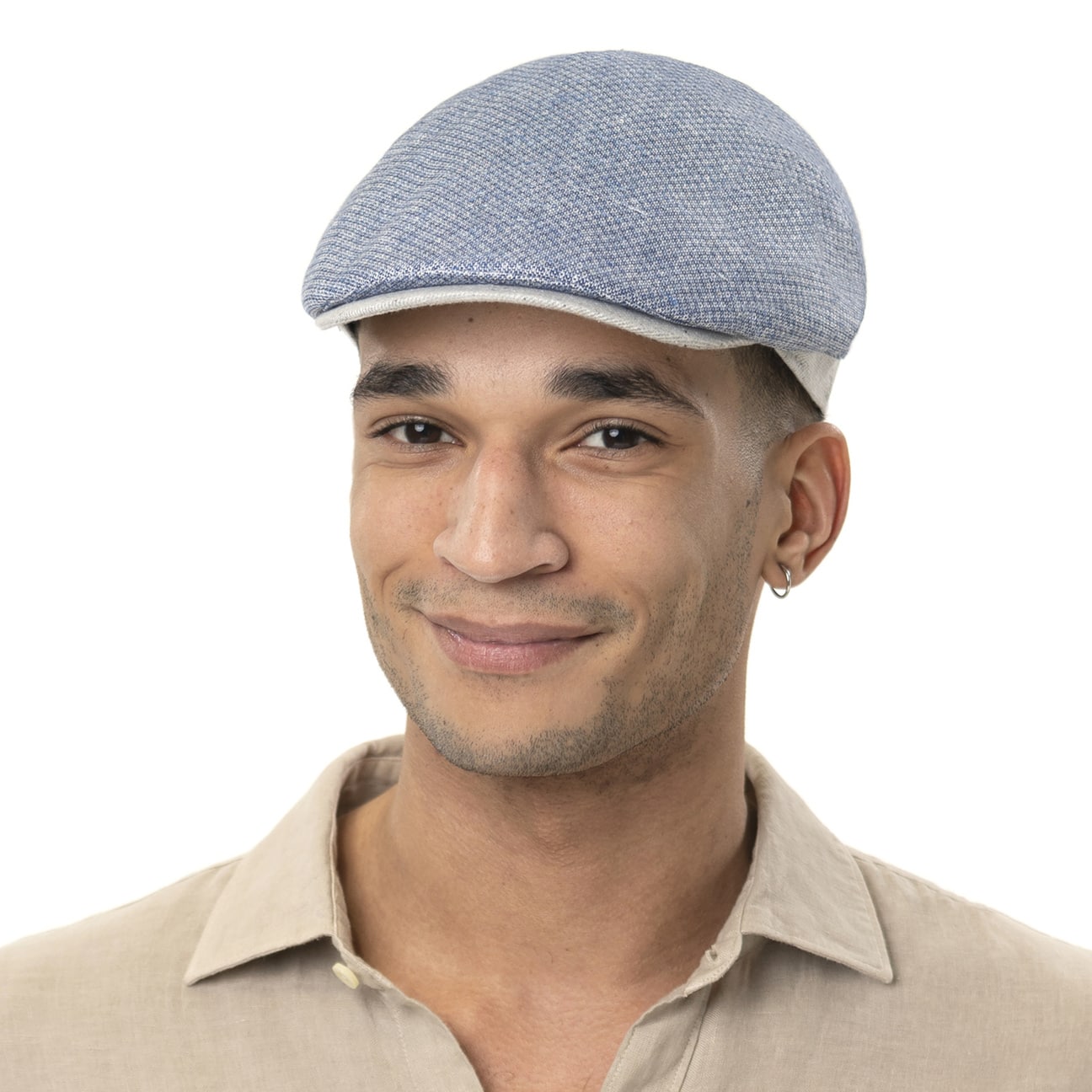 Twotone Linen Flat Cap by Lierys - 72,95