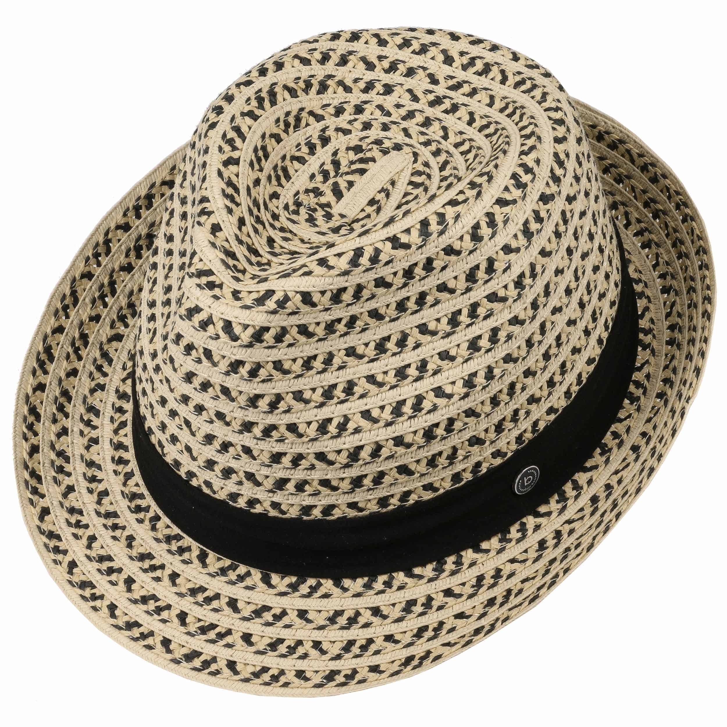 Twotone Pattern Trilby Straw Hat by bugatti - 17,95