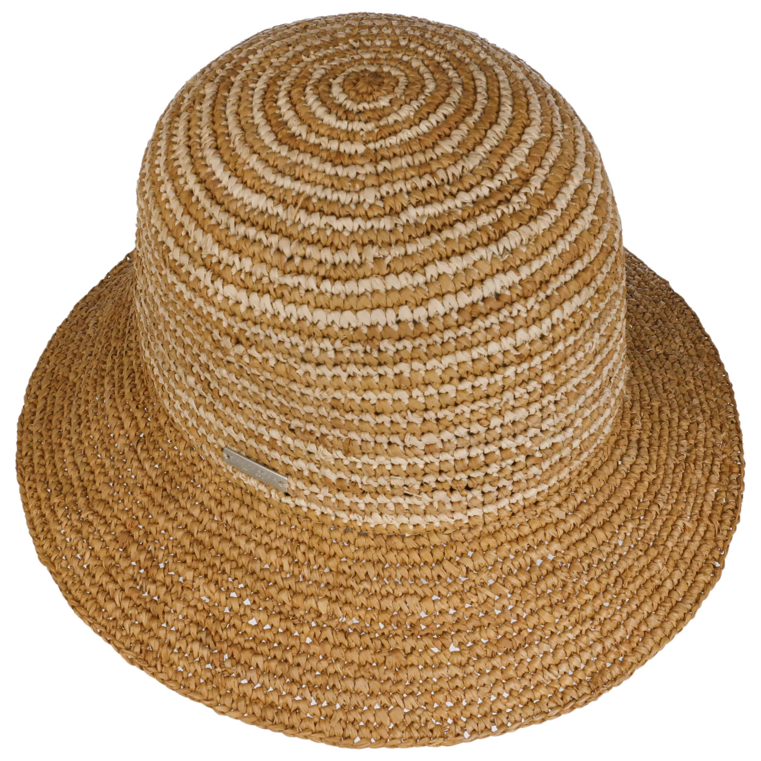 Twotone Raffia Sun Hat by Seeberger - 103,95