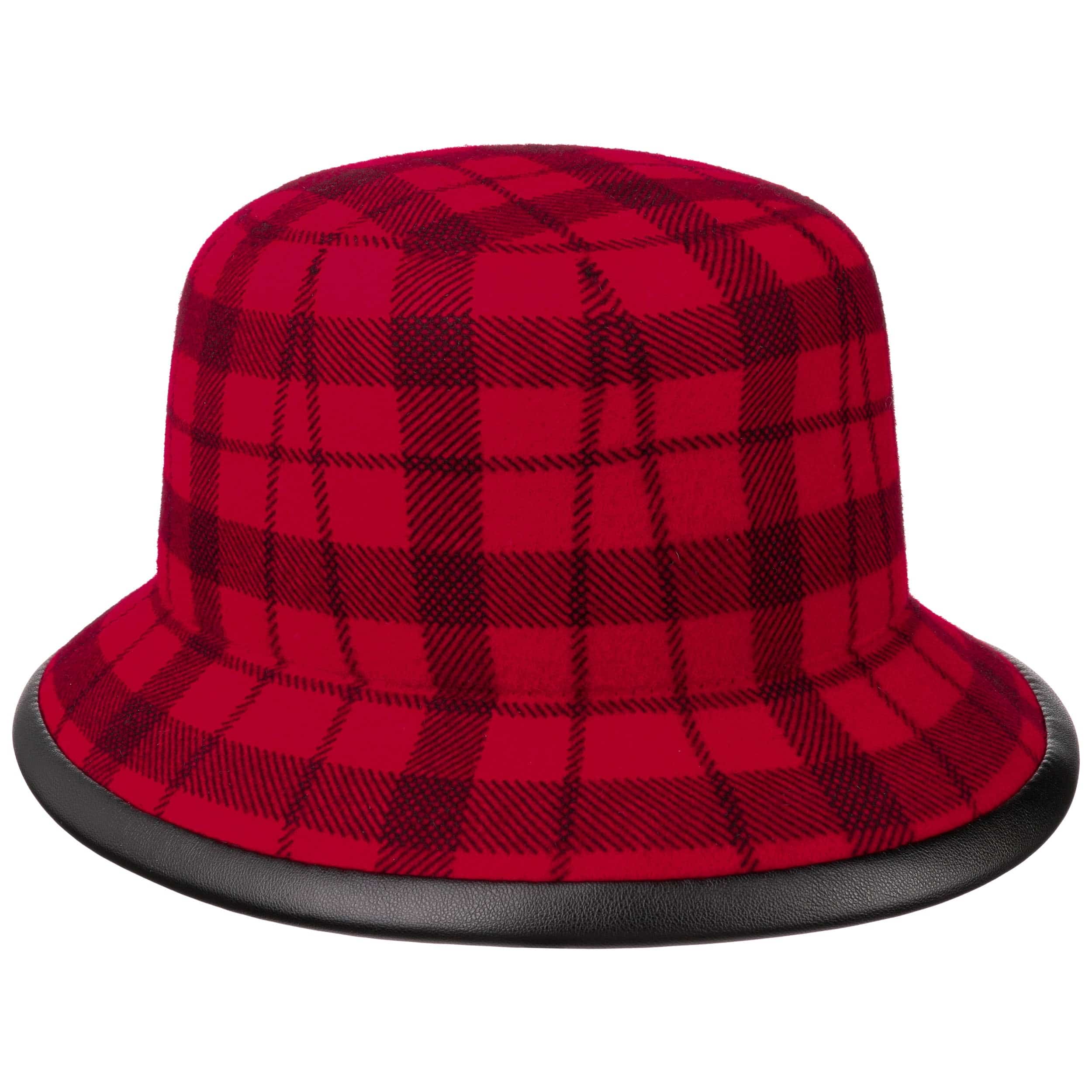 Twotone Rain Hat with Checked Pattern by Mayser - 87,95