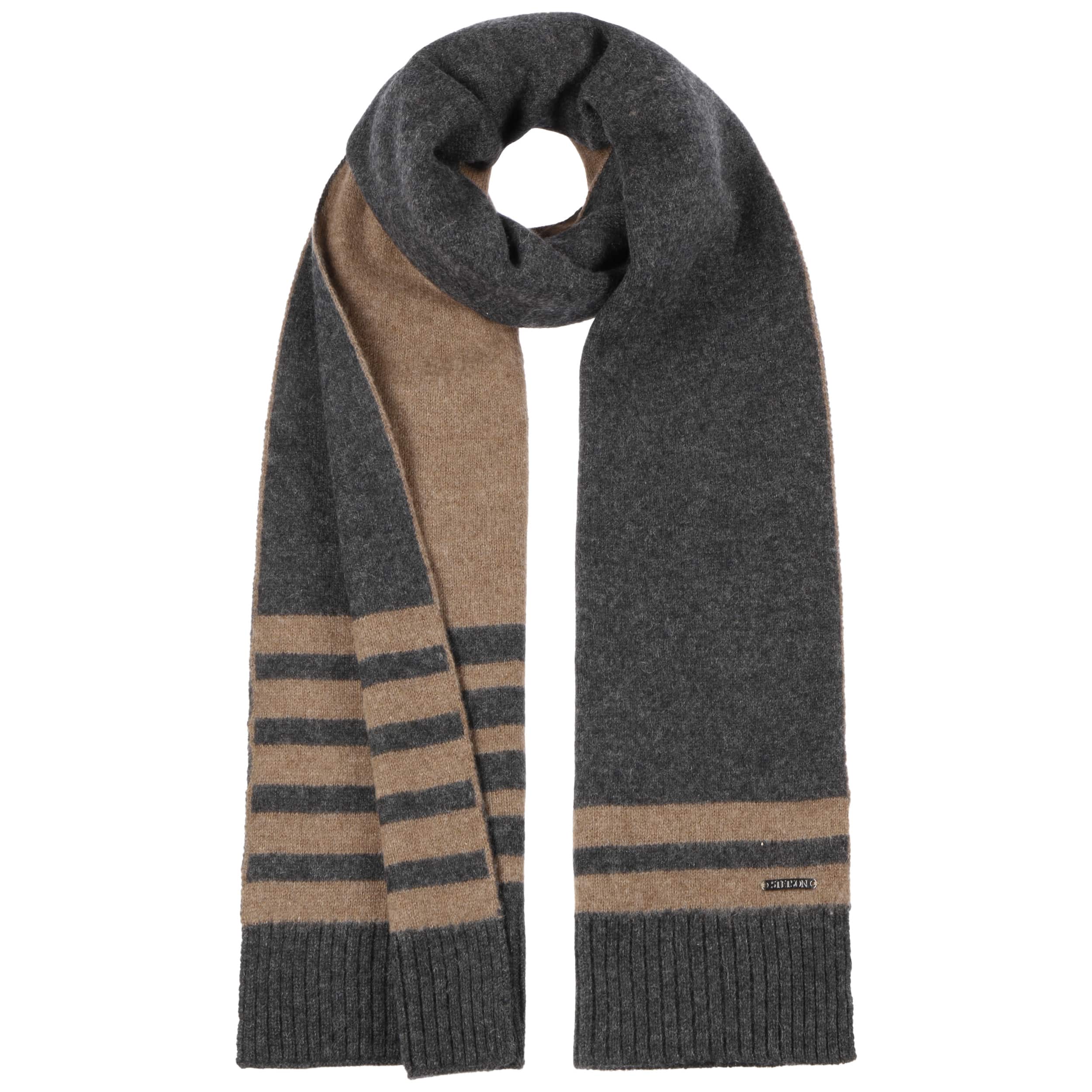 Twotone Stripes Cashmere Scarf by Stetson - 249,00
