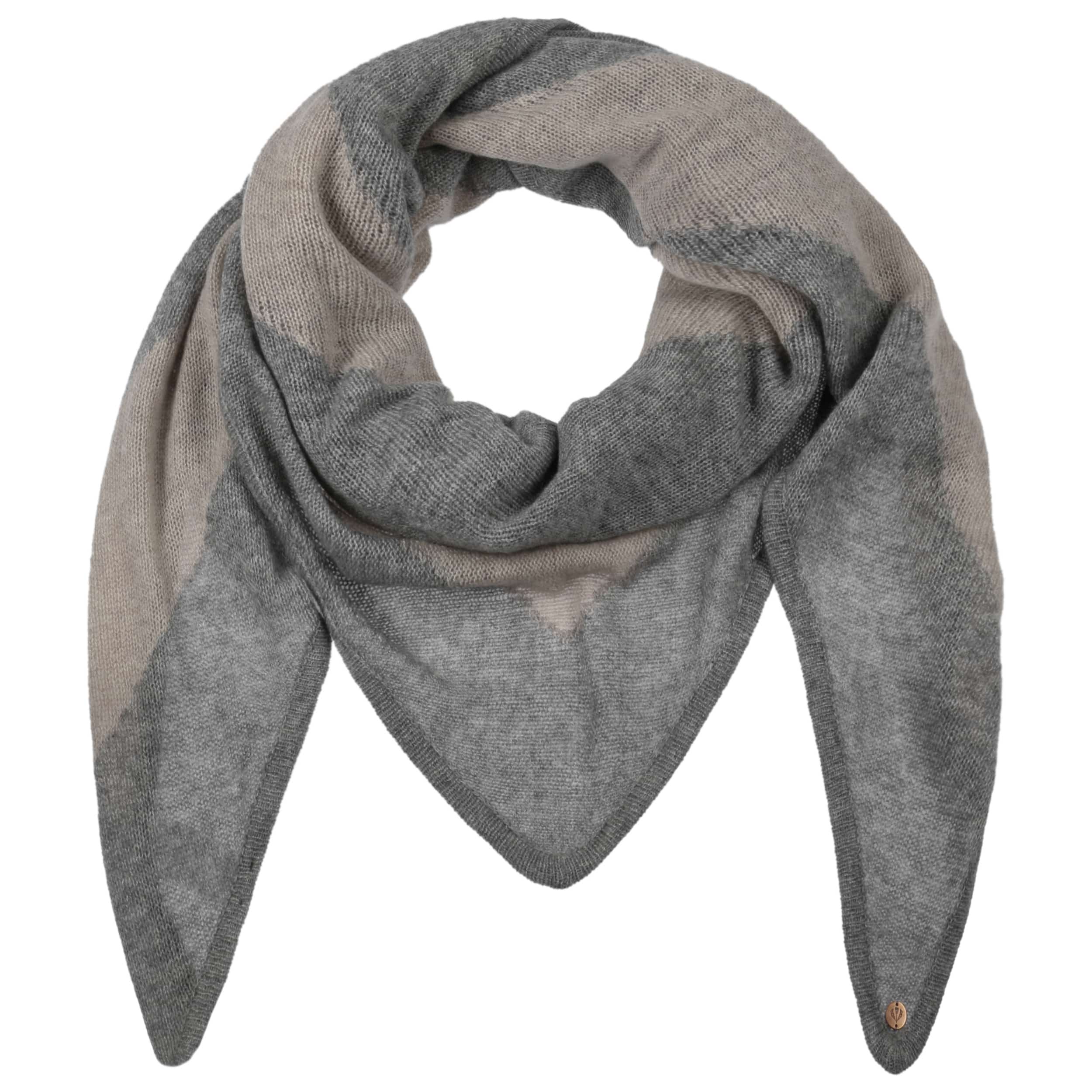 Twotone Triangular Scarf with Cashmere by Fraas - 108,95