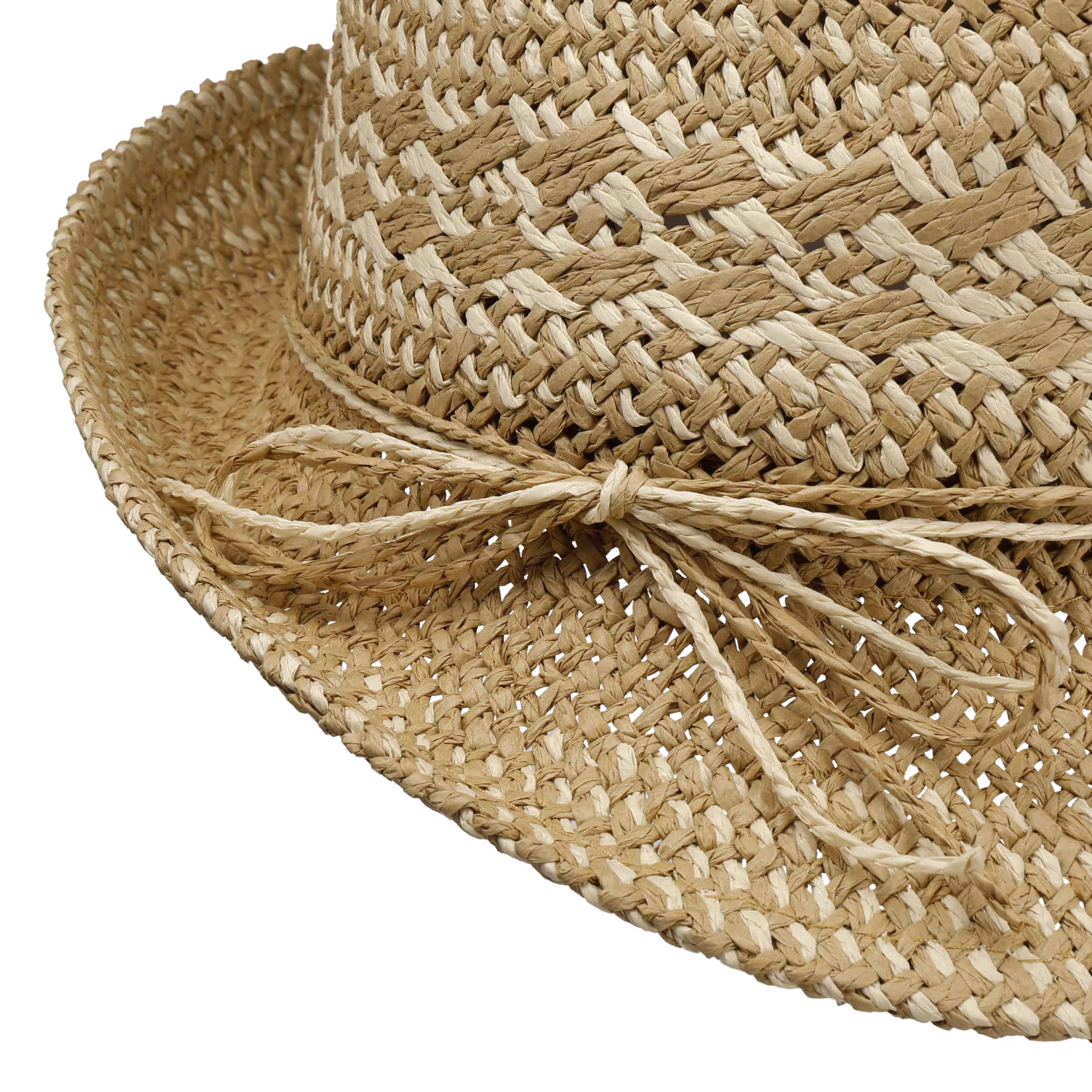 Twotone Trilby Straw Hat by Loevenich - 42,95