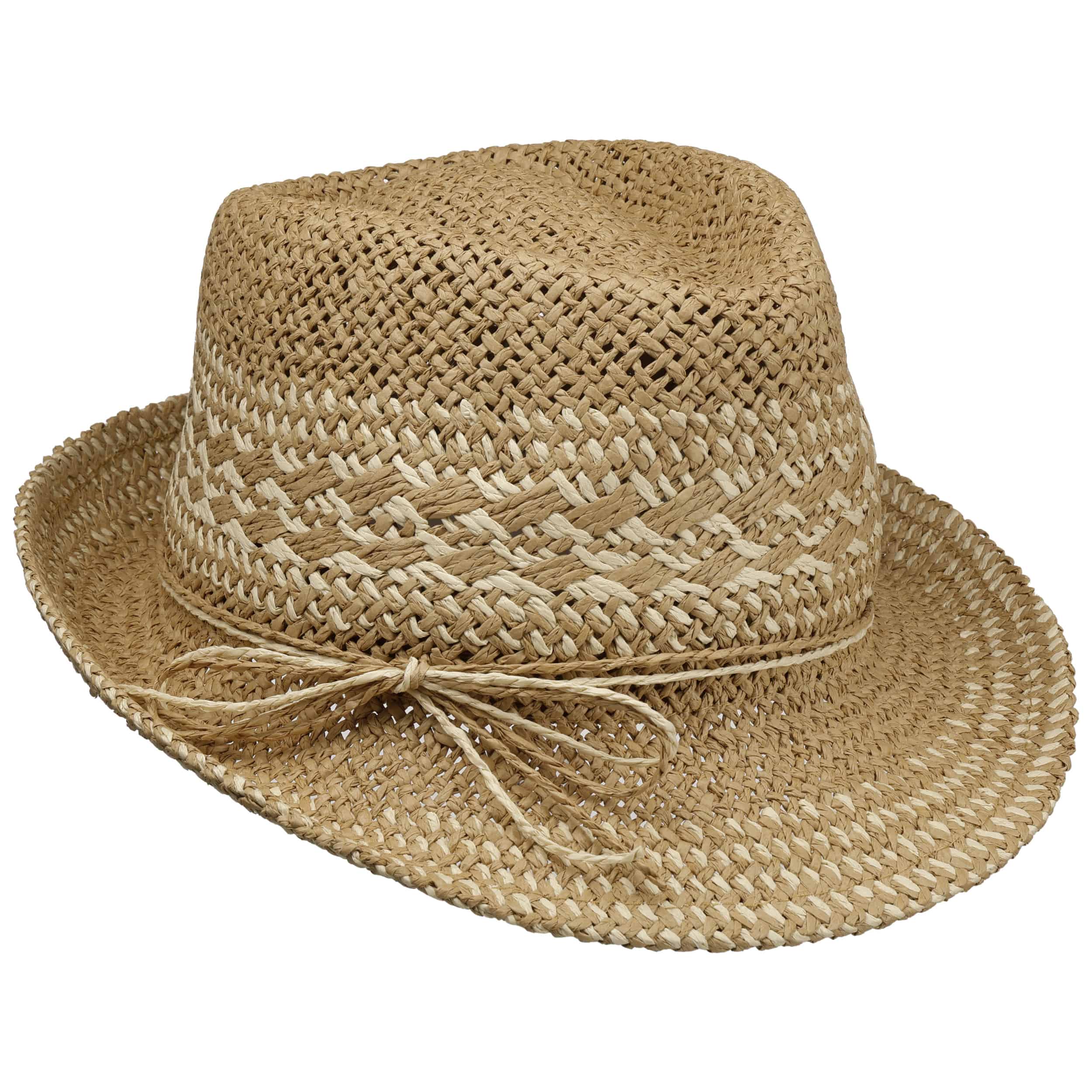 Twotone Trilby Straw Hat by Loevenich - 42,95
