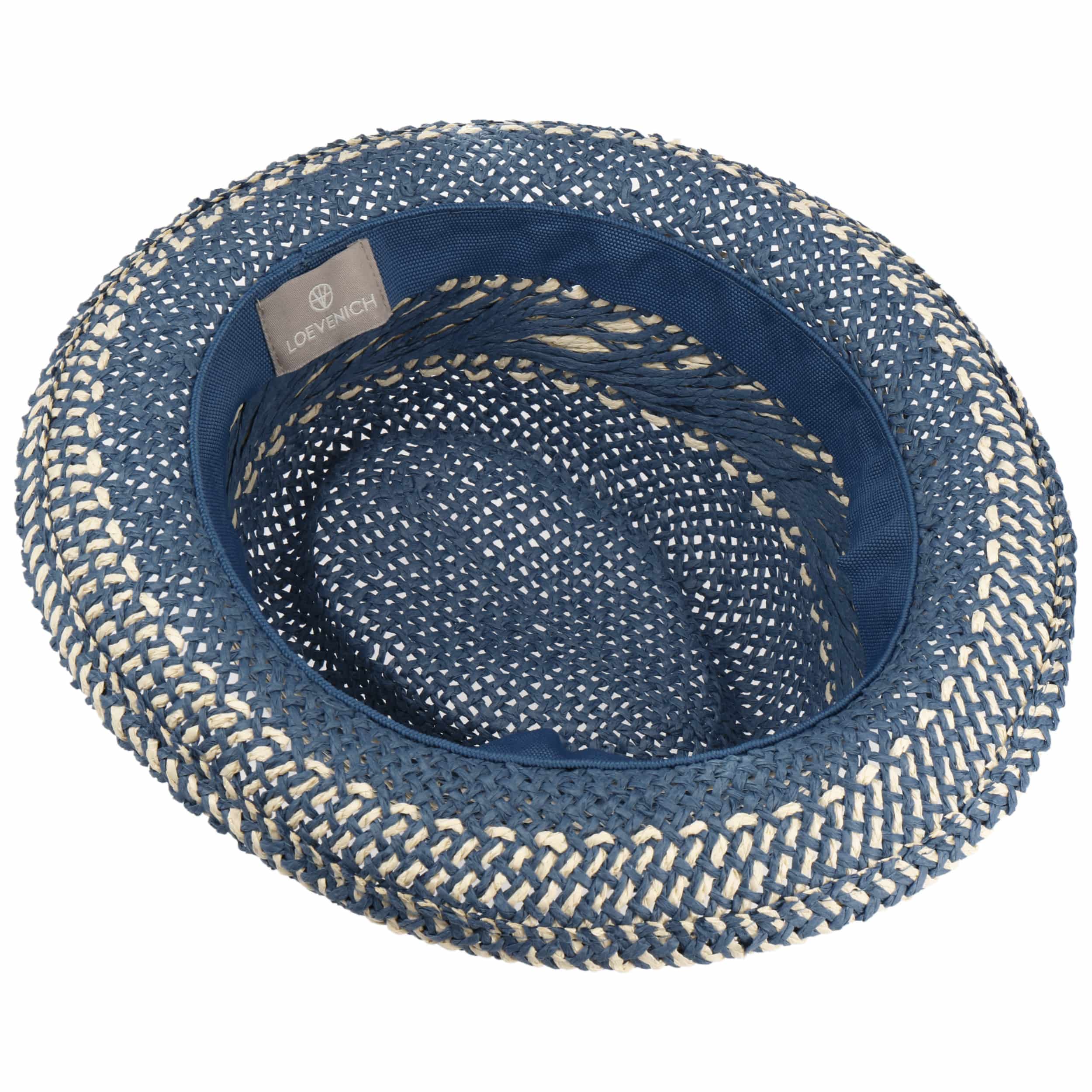 Twotone Trilby Straw Hat by Loevenich - 42,95