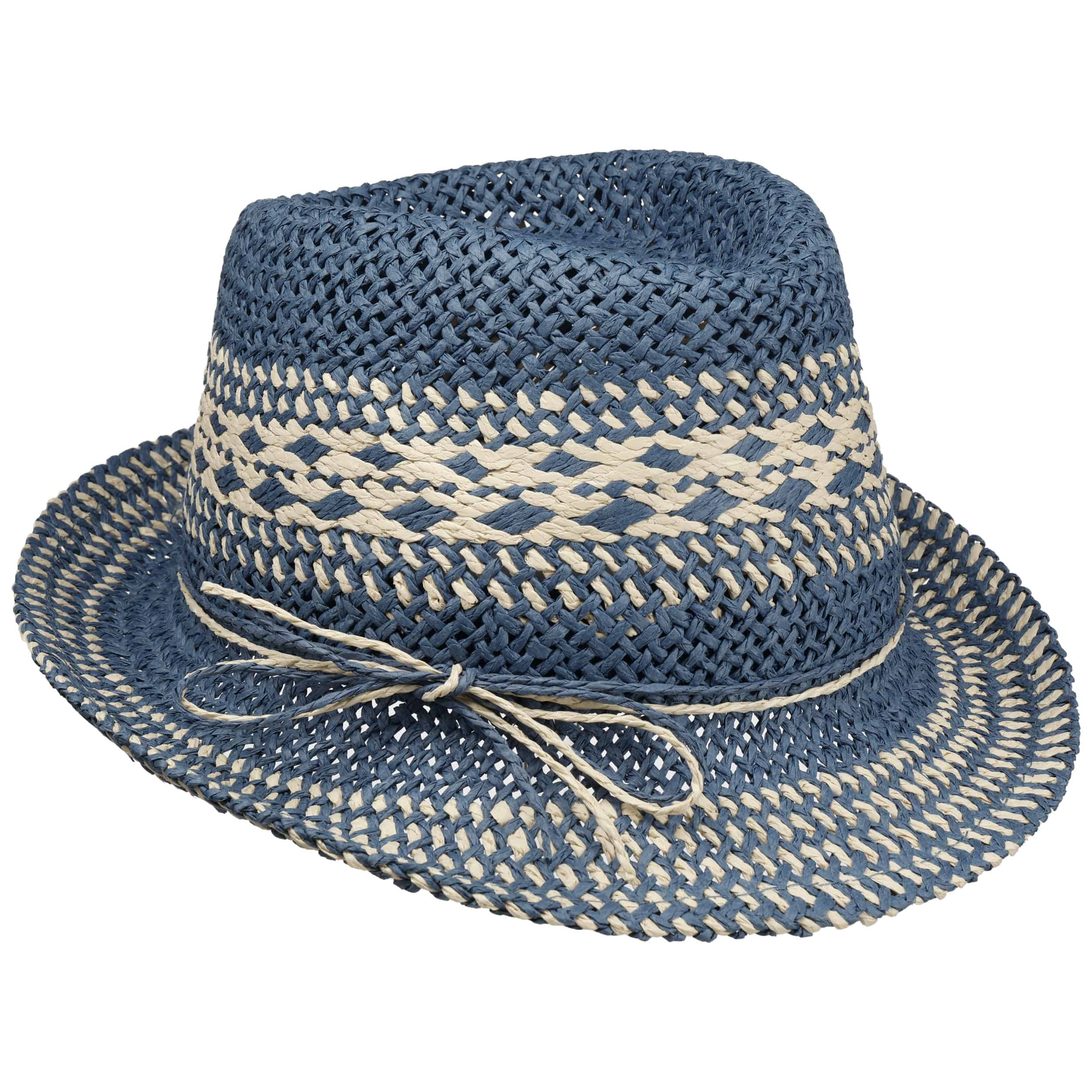 Twotone Trilby Straw Hat by Loevenich --> Shop Hats, Beanies & Caps ...