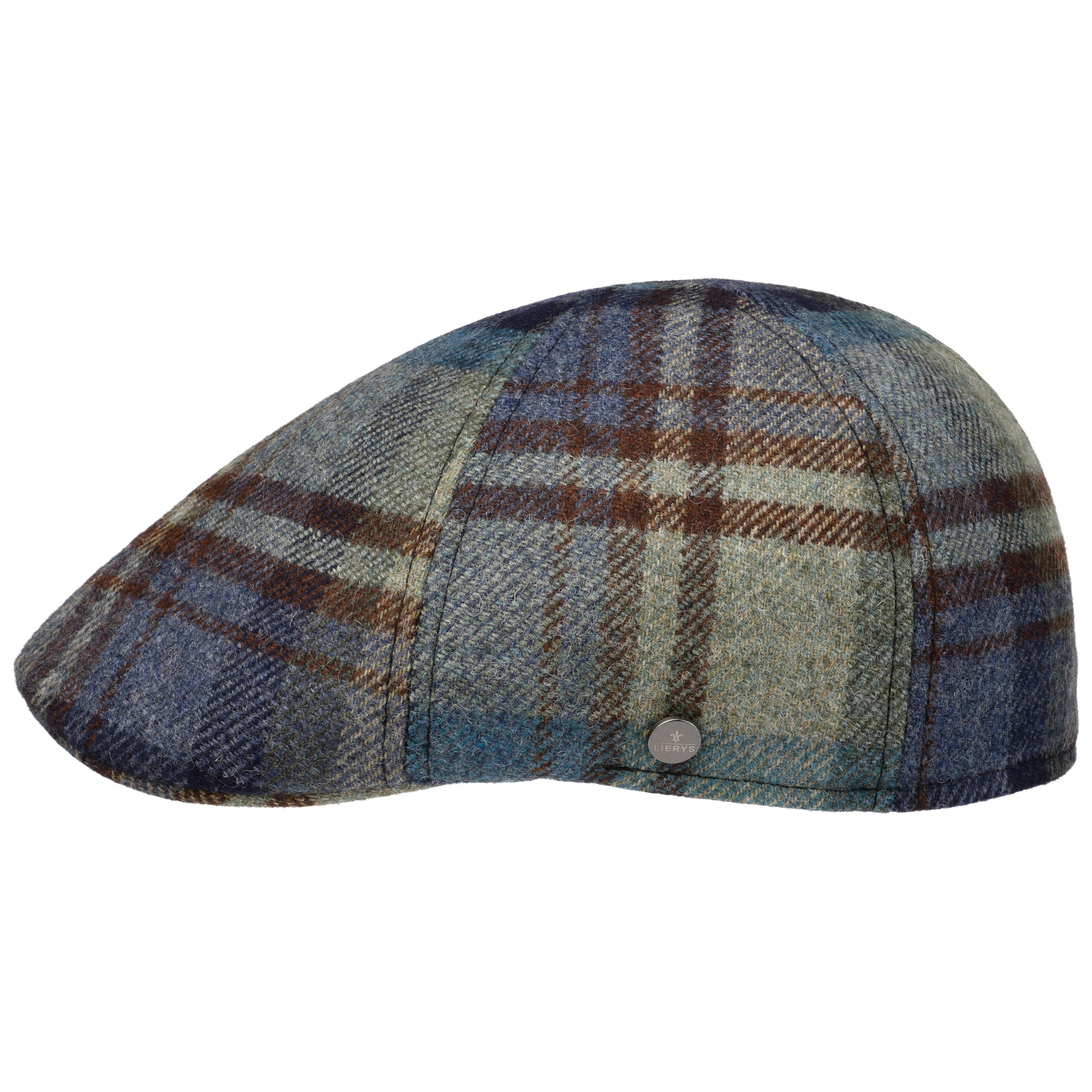 Vandover Wool Check Flat Cap by Lierys - 44,95