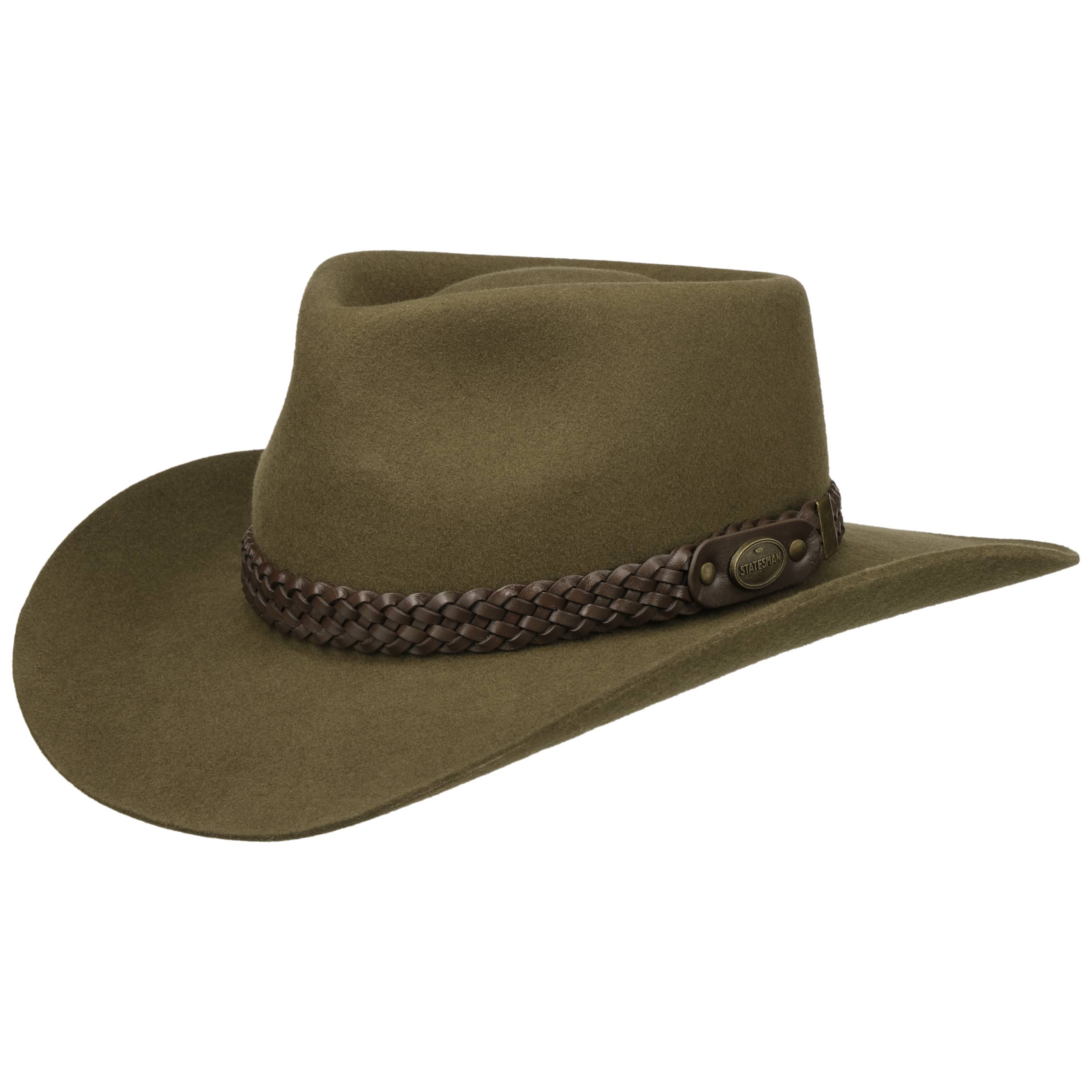 Vantrick Felt Hat with Leather Band by Statesman --> Shop Hats, Beanies ...