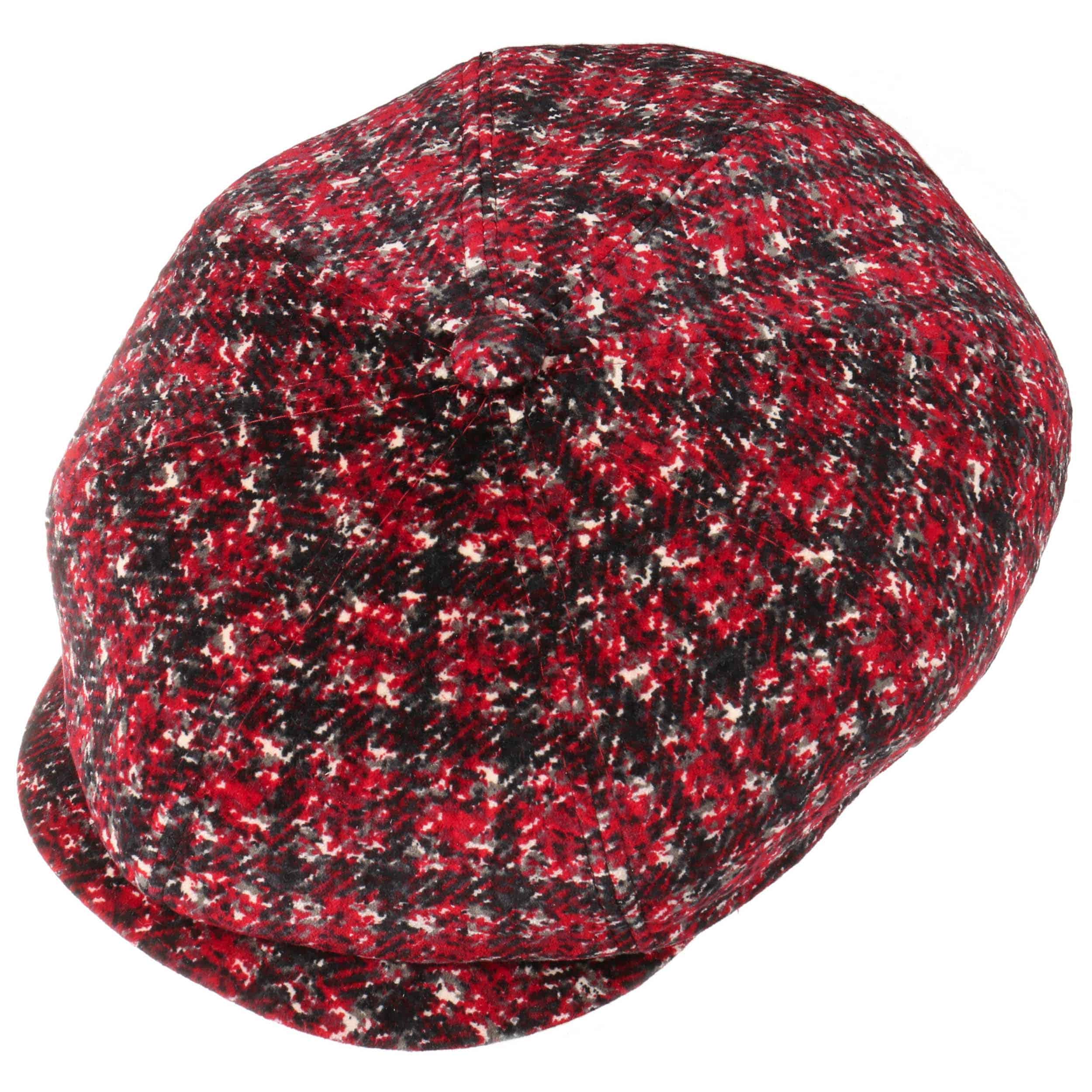 Velvet Boston Checked Flat Cap by Lierys - 65,95