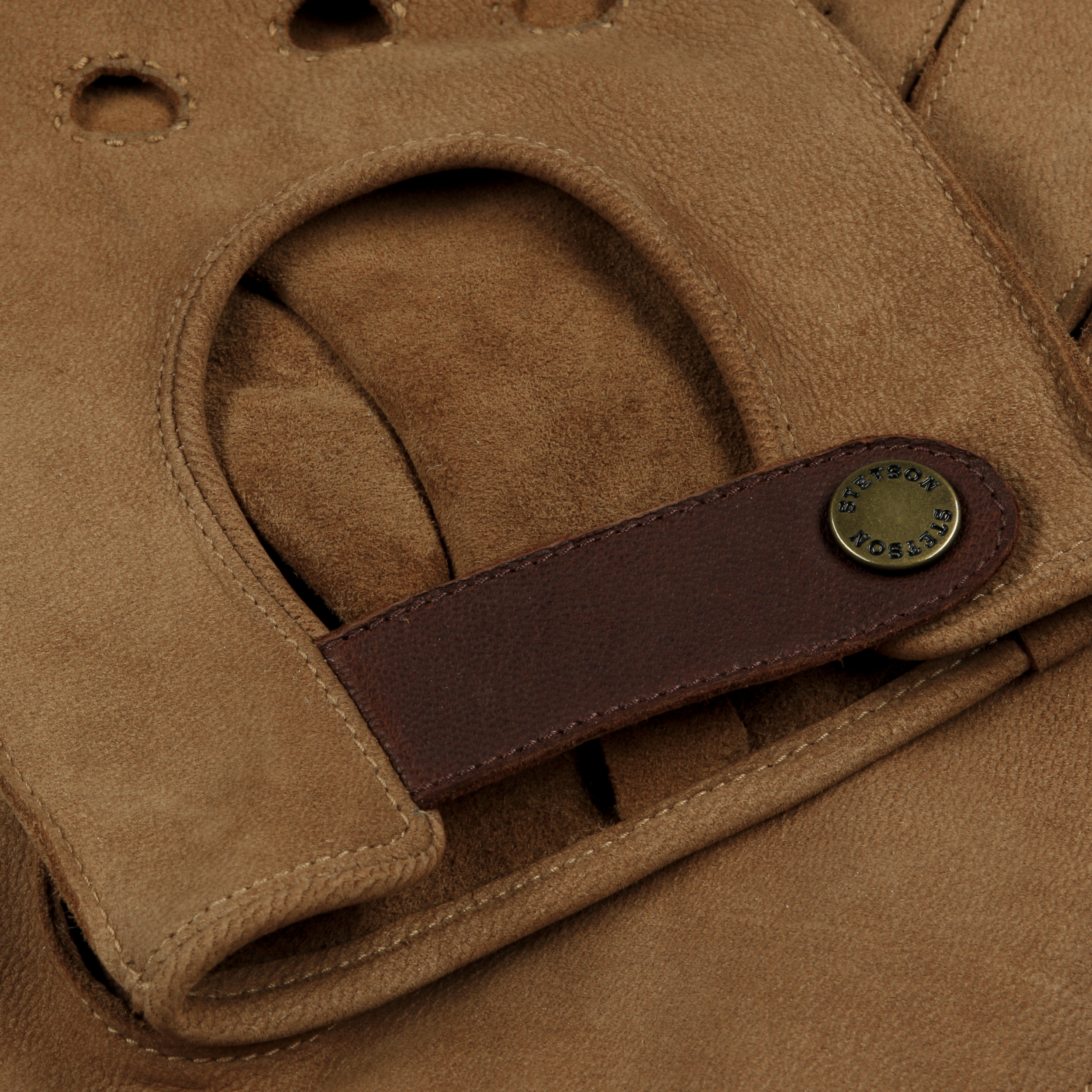 Vented Leather Gloves by Stetson - 99,00