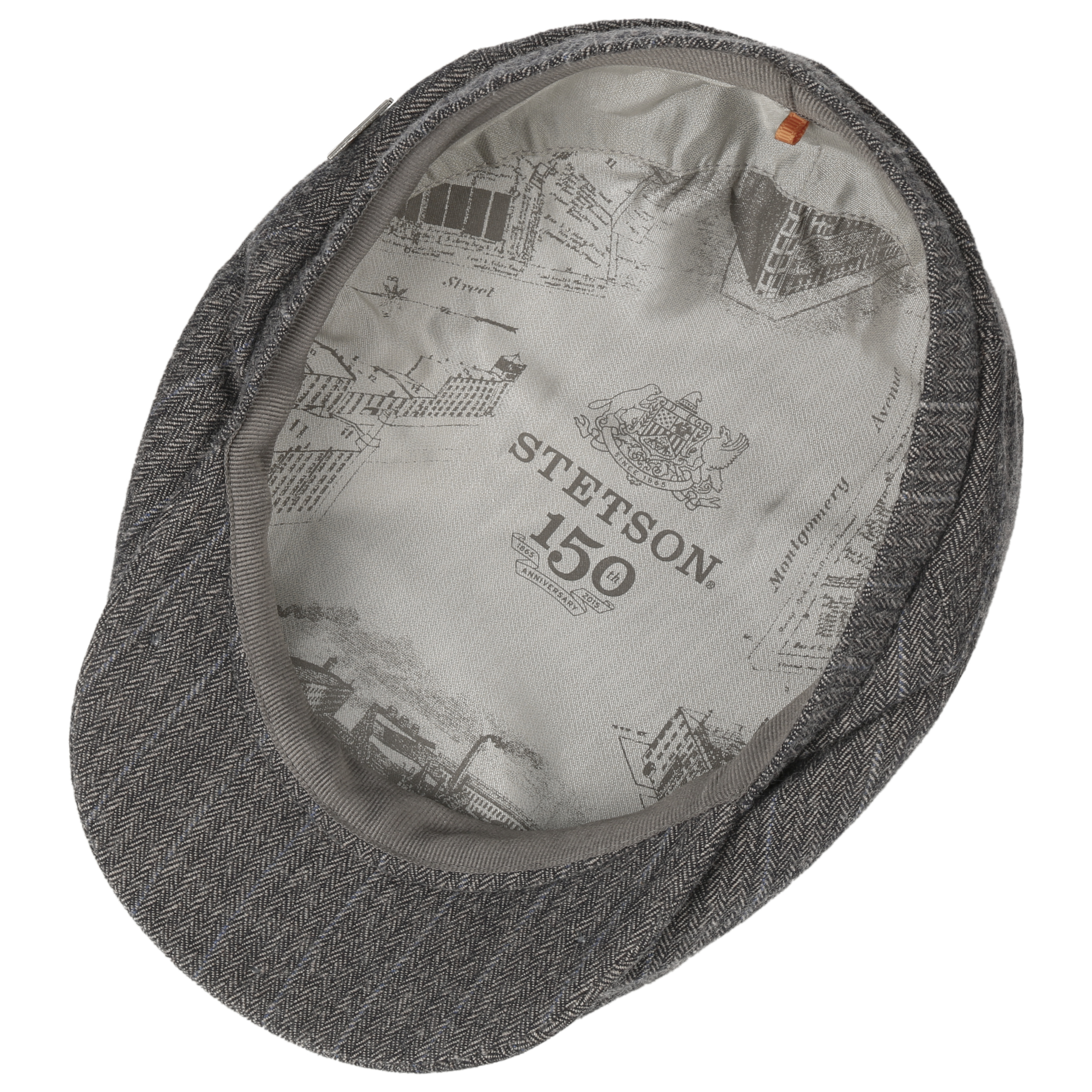 Verlon Herringbone Flat Cap by Stetson - 82,95