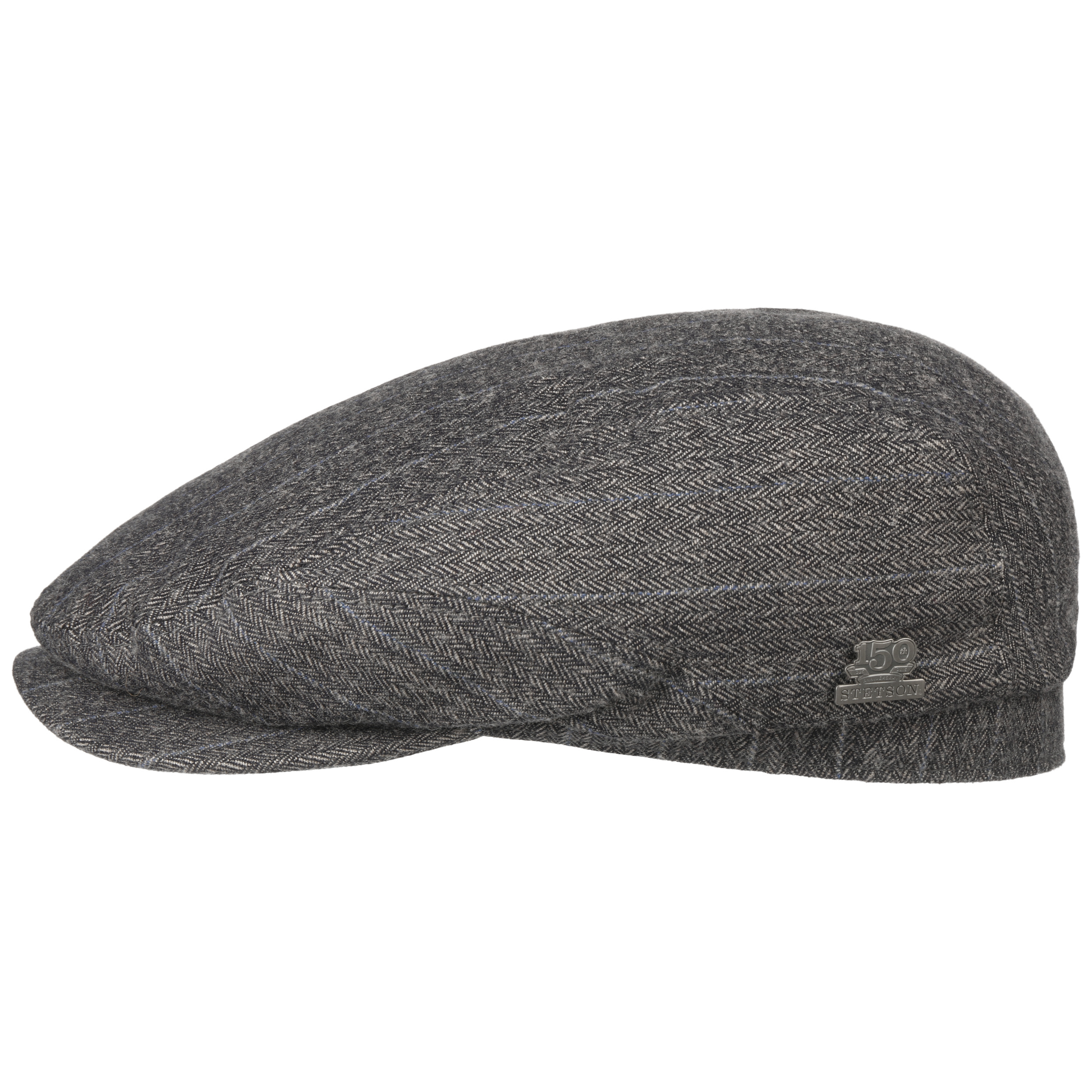 Verlon Herringbone Flat Cap by Stetson - 82,95