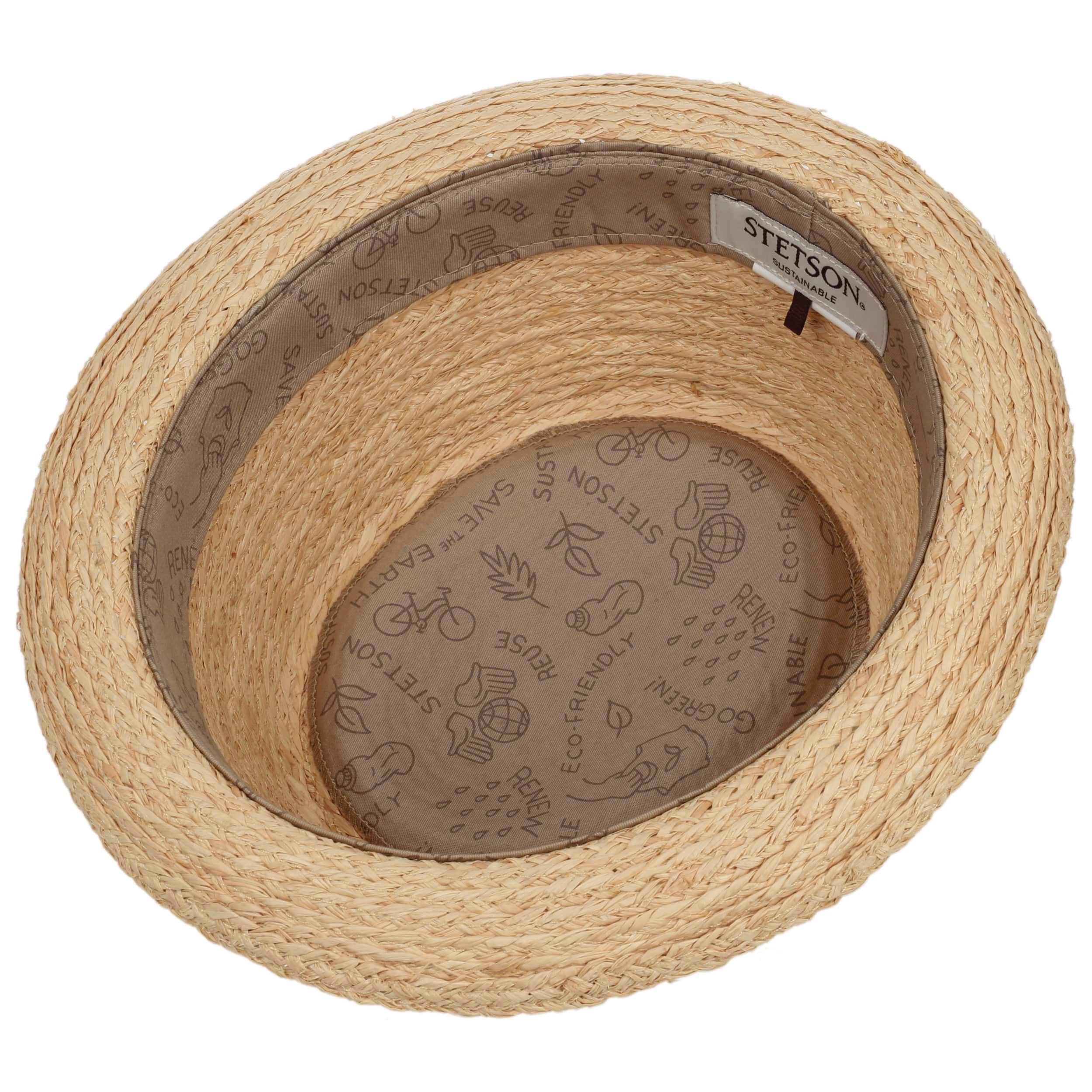 Vilco Sustainable Pork Pie Straw Hat by Stetson - 86,95