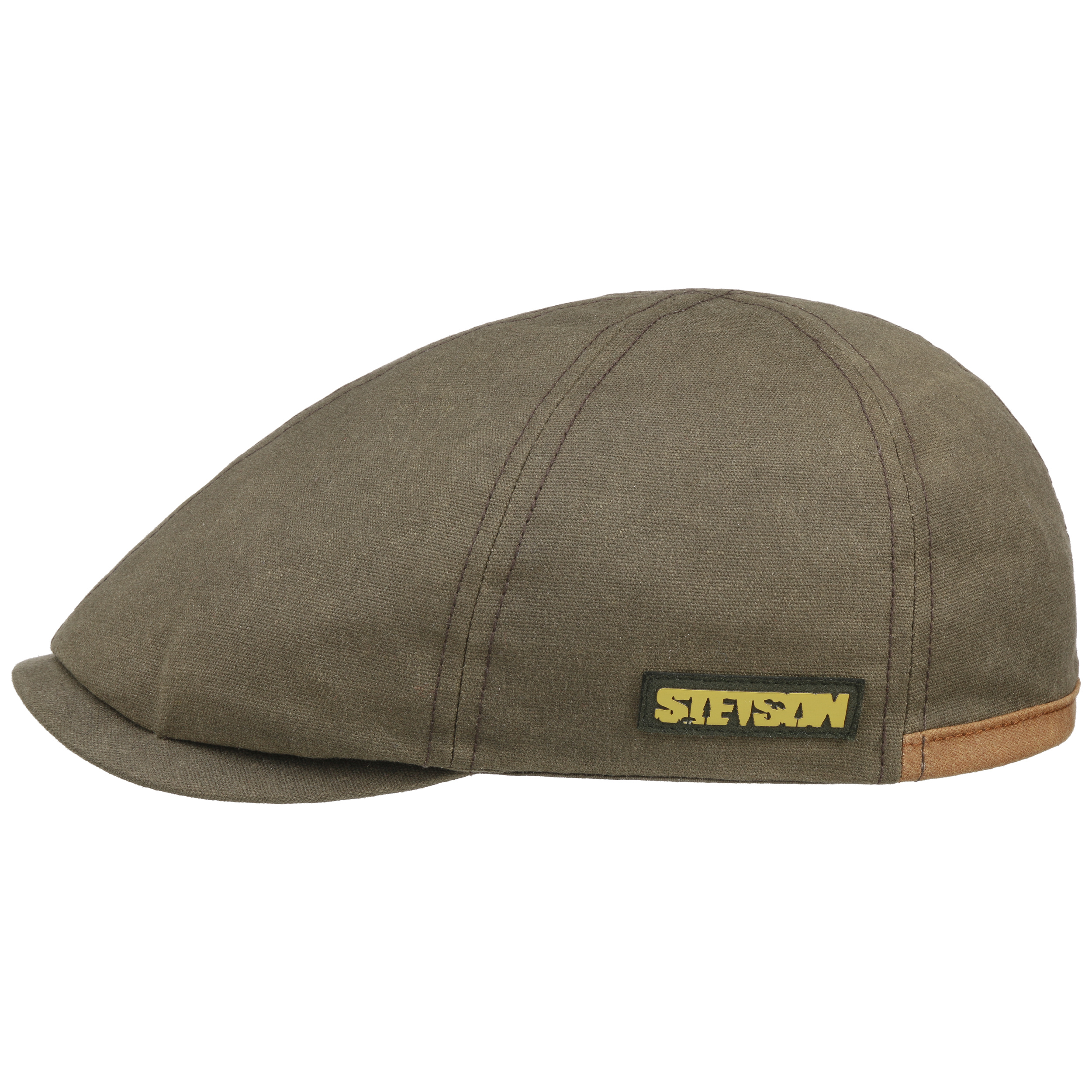 Vintage Waxed Cotton Flat Cap by Stetson - 69,00