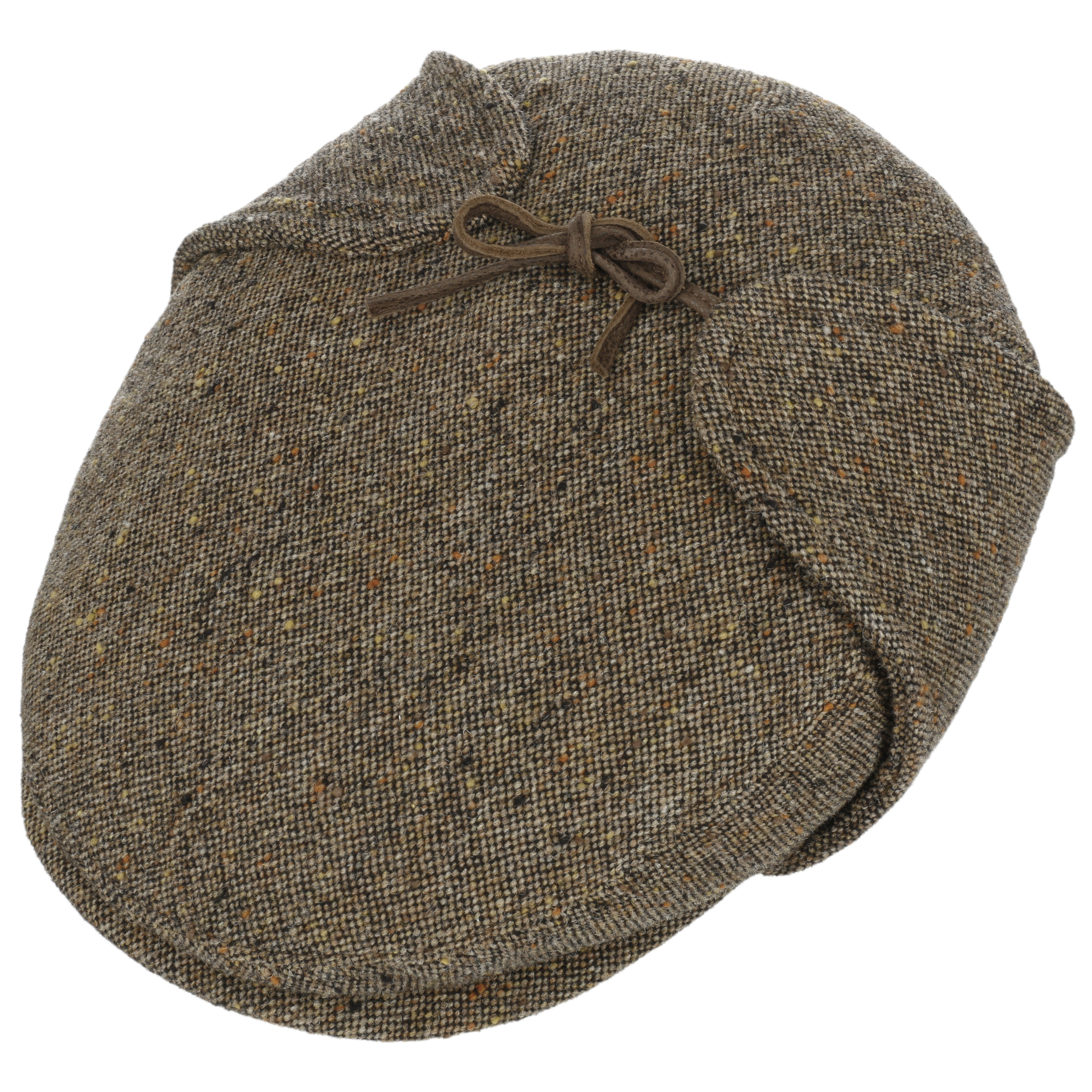 Virgin Wool Flat Cap with Ear Flaps by Stetson - 82,95