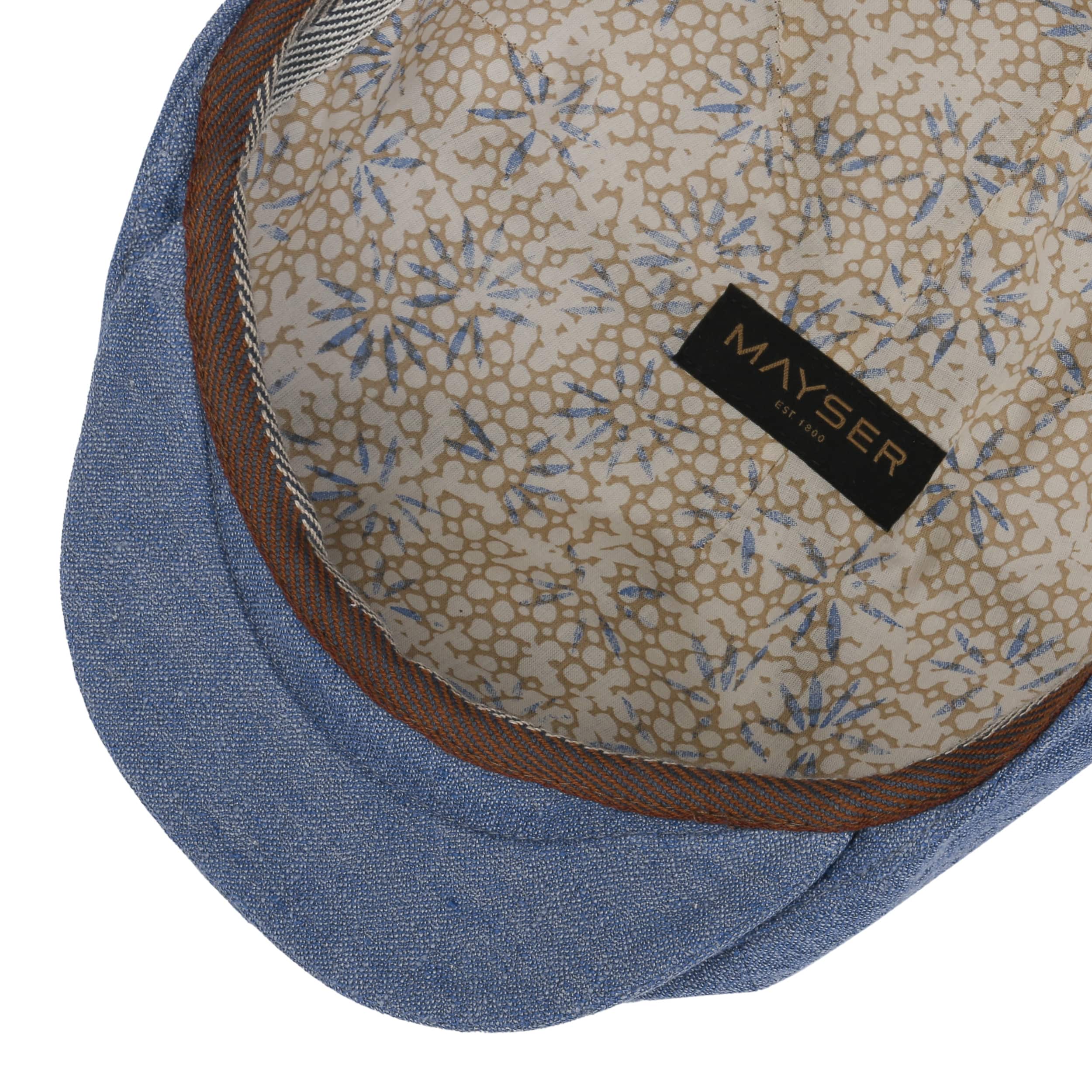Wallace Linen Flat Cap by Mayser - 108,95