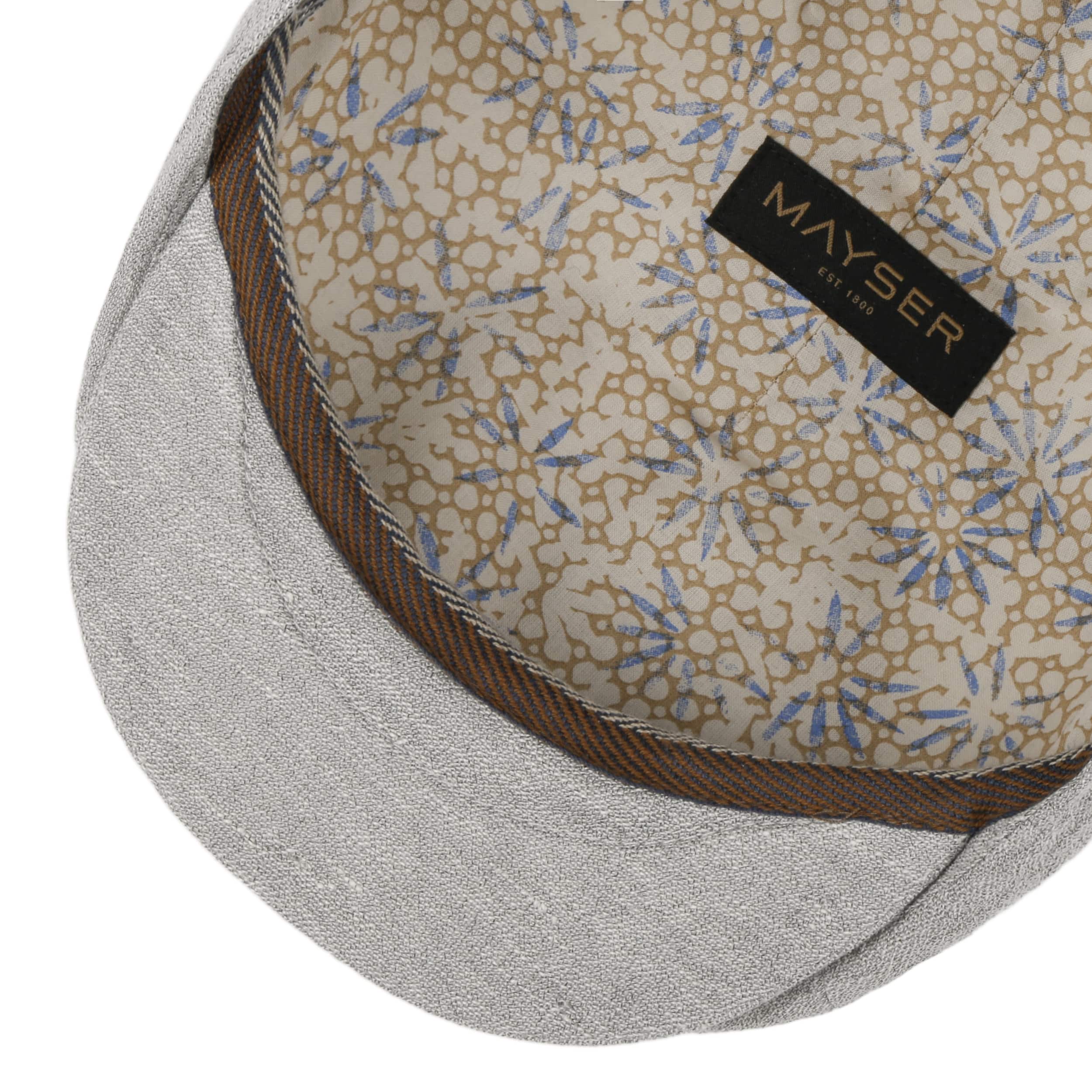 Wallace Linen Flat Cap by Mayser - 108,95