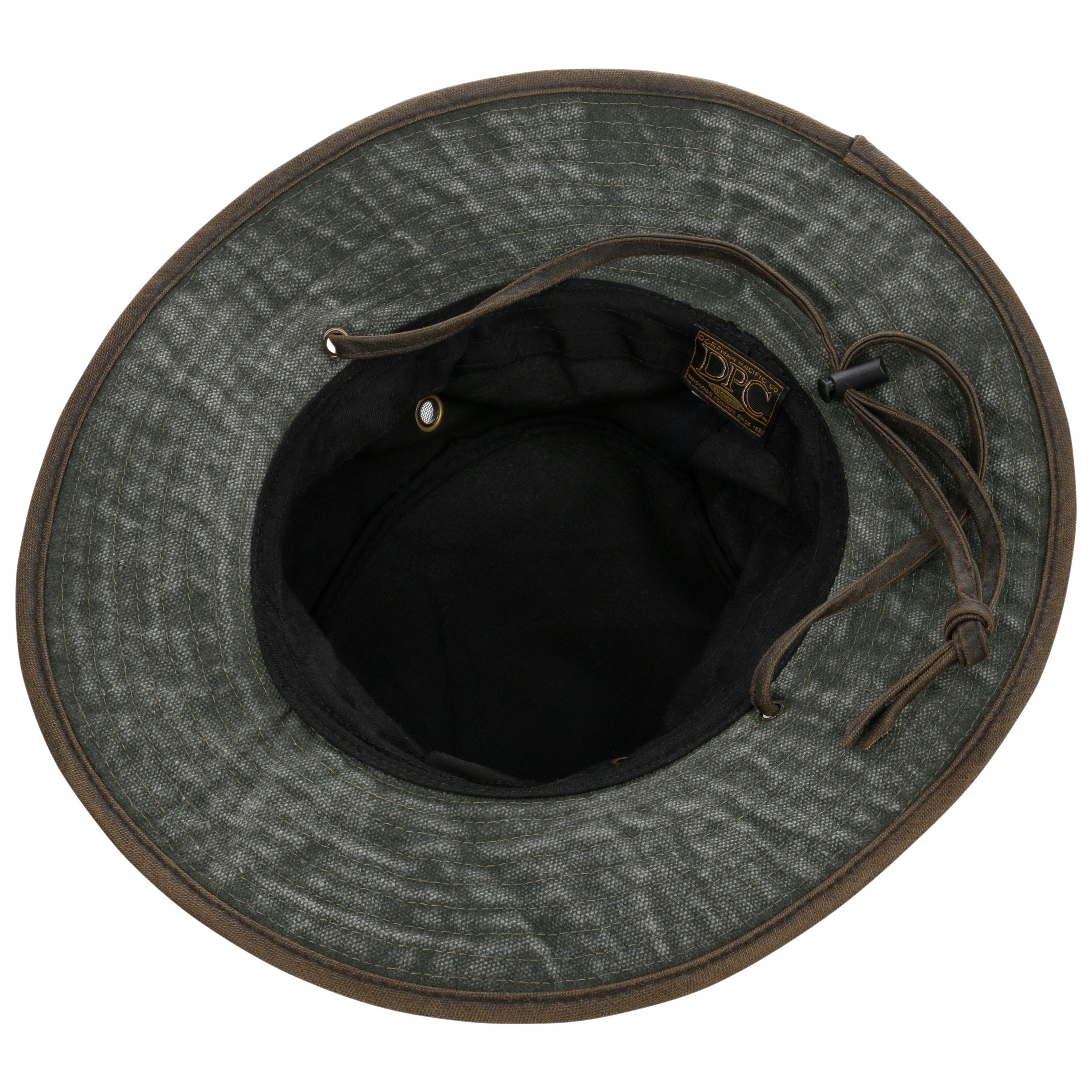 Washed Cotton Cloth Hat With Chin Strap - 53,95