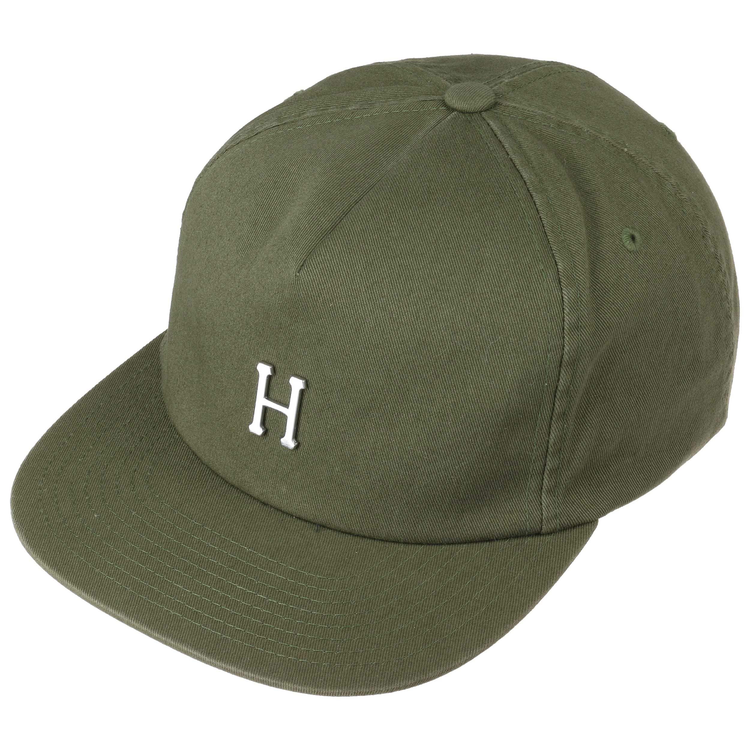 Washed Metal H Strapback Cap by HUF - 46,95
