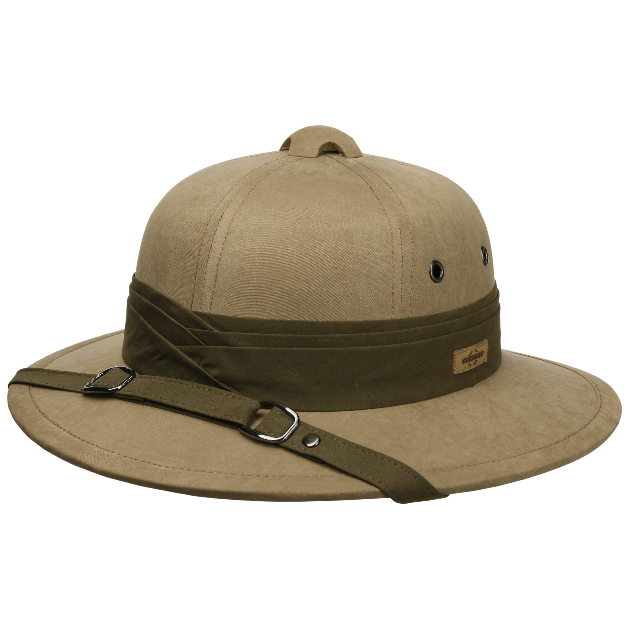 Waxed Cotton Pith Helmet by Stetson - 129,00