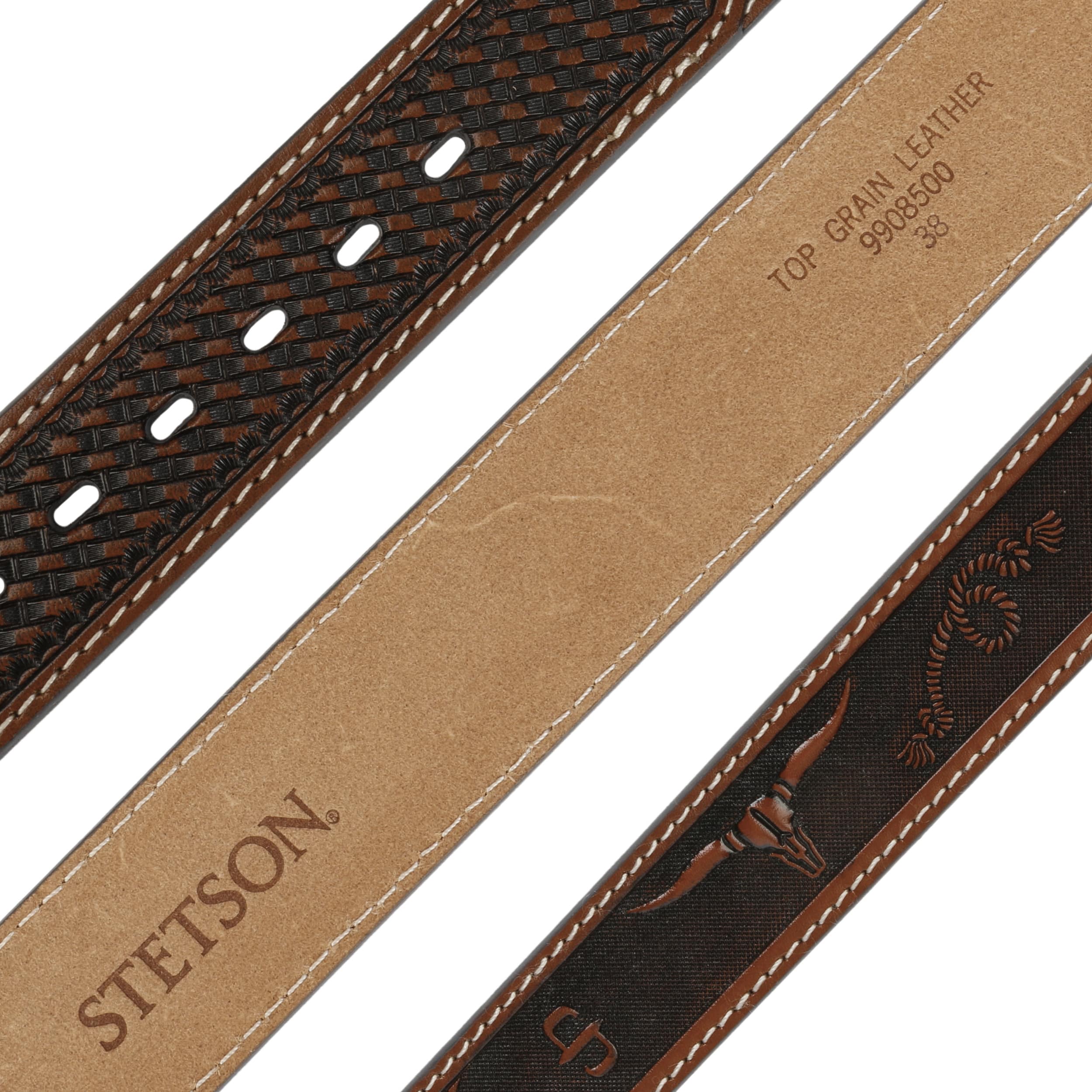 Western Icons Tooled Leather Belt by Stetson - 100,00