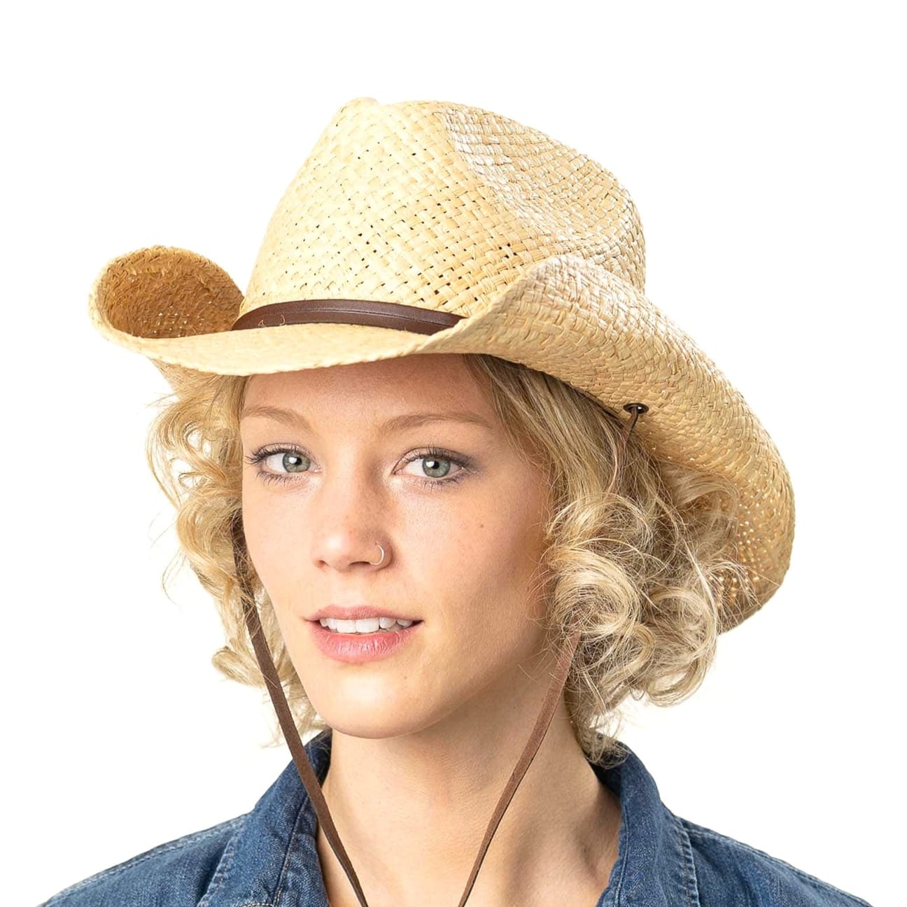 Western Shapeable Raffia Hat by Conner - 83,95