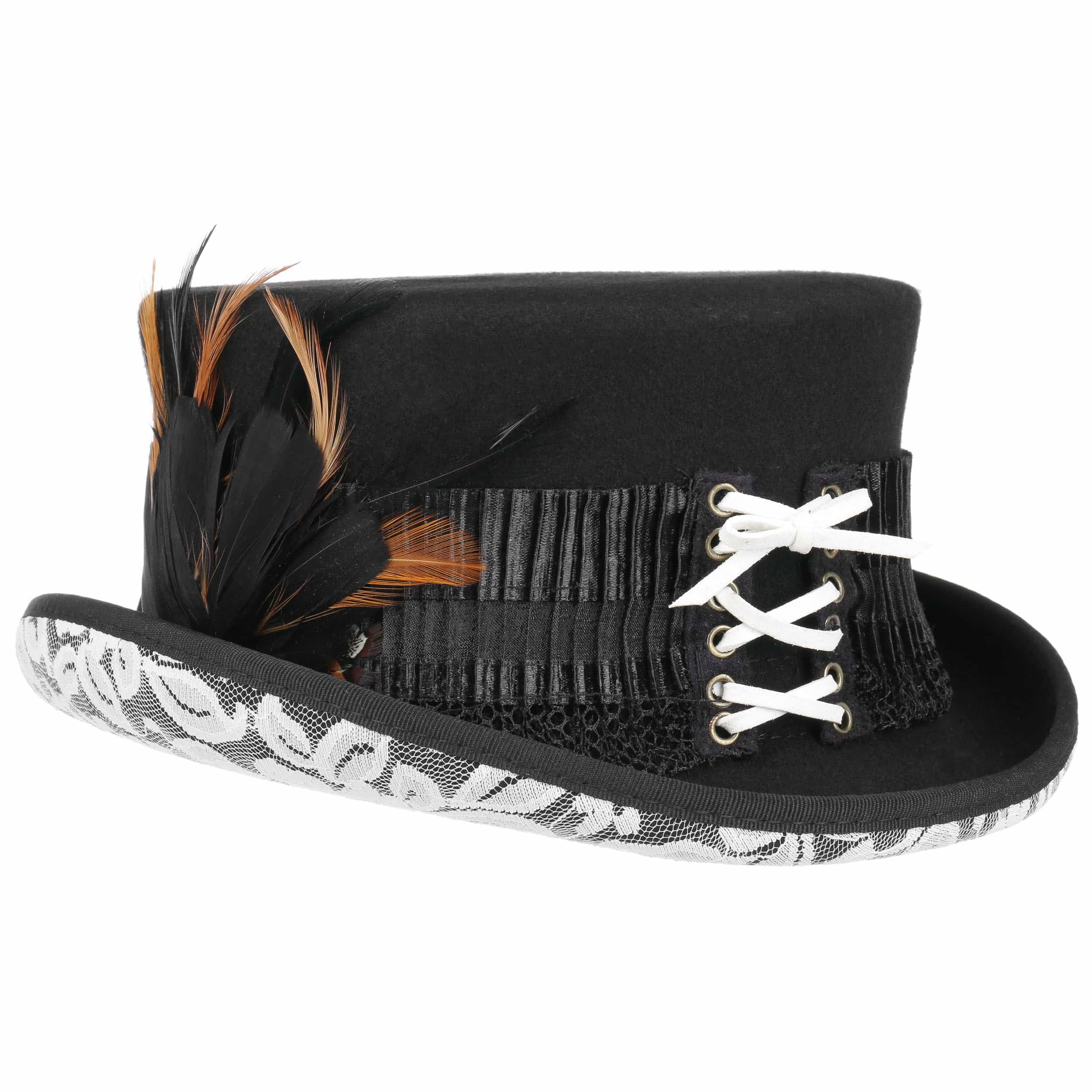 White Lace Steampunk Women´s Top Hat by Conner - 124,95