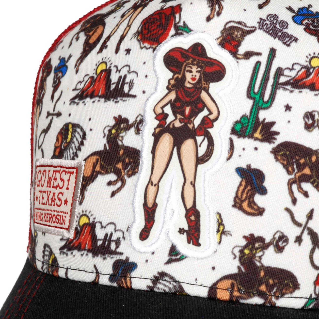 Wild Wild West Trucker Cap by King Kerosin --> Shop Hats, Beanies ...