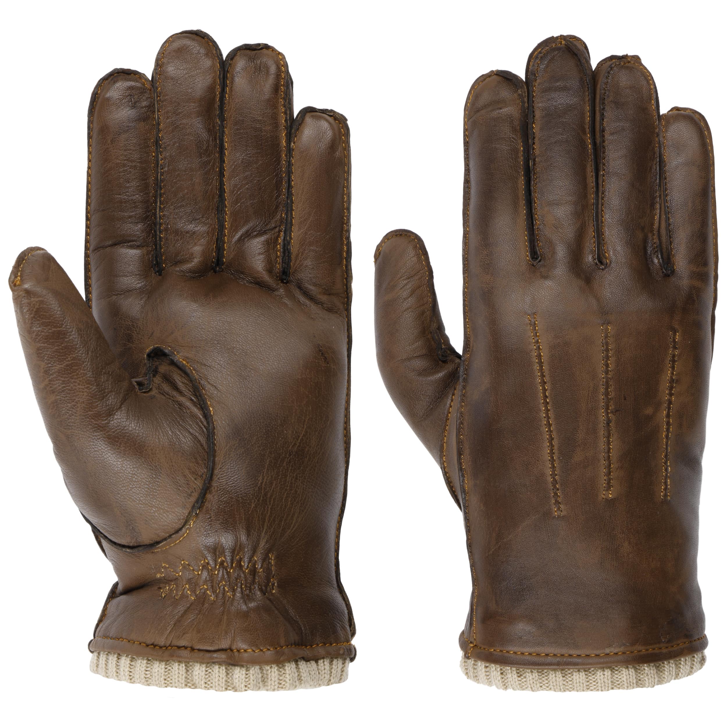 Wilson Knit Edge Leather Gloves by Pearlwood - 71,95