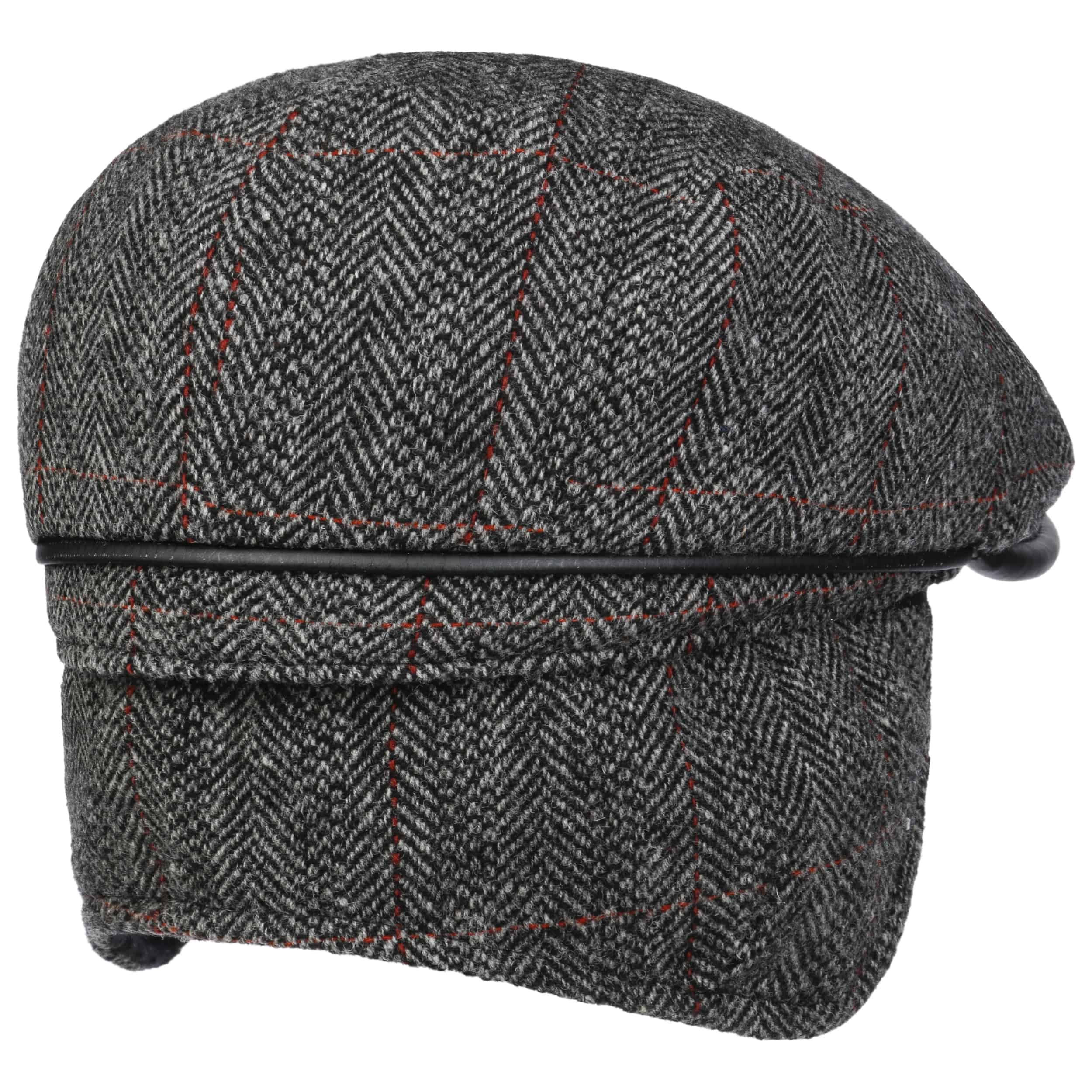 Windproof Flat Cap with Ear Flaps by bugatti --> Shop Hats, Beanies ...