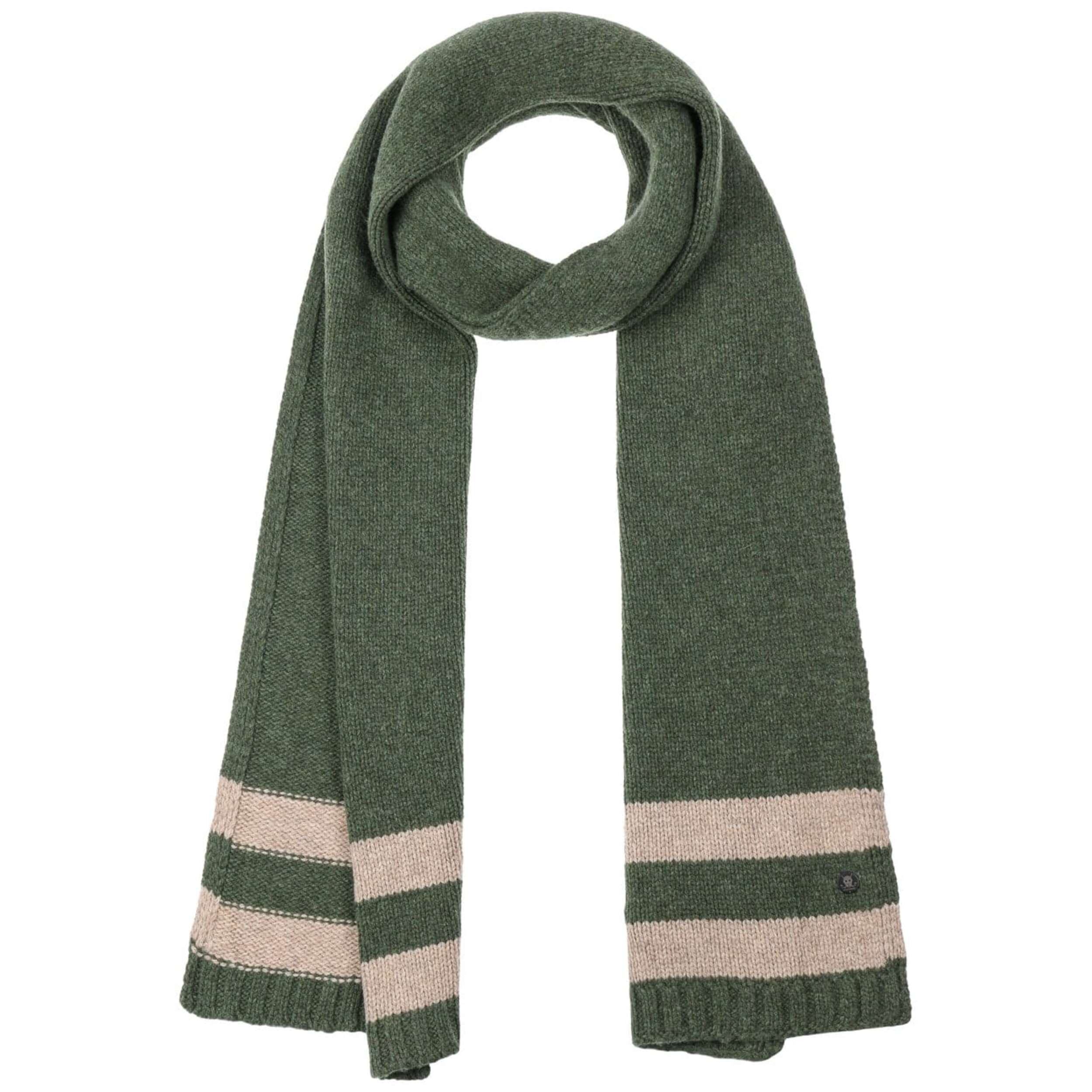 Wisconsin Stripe Wool Scarf by Stetson - 39,00
