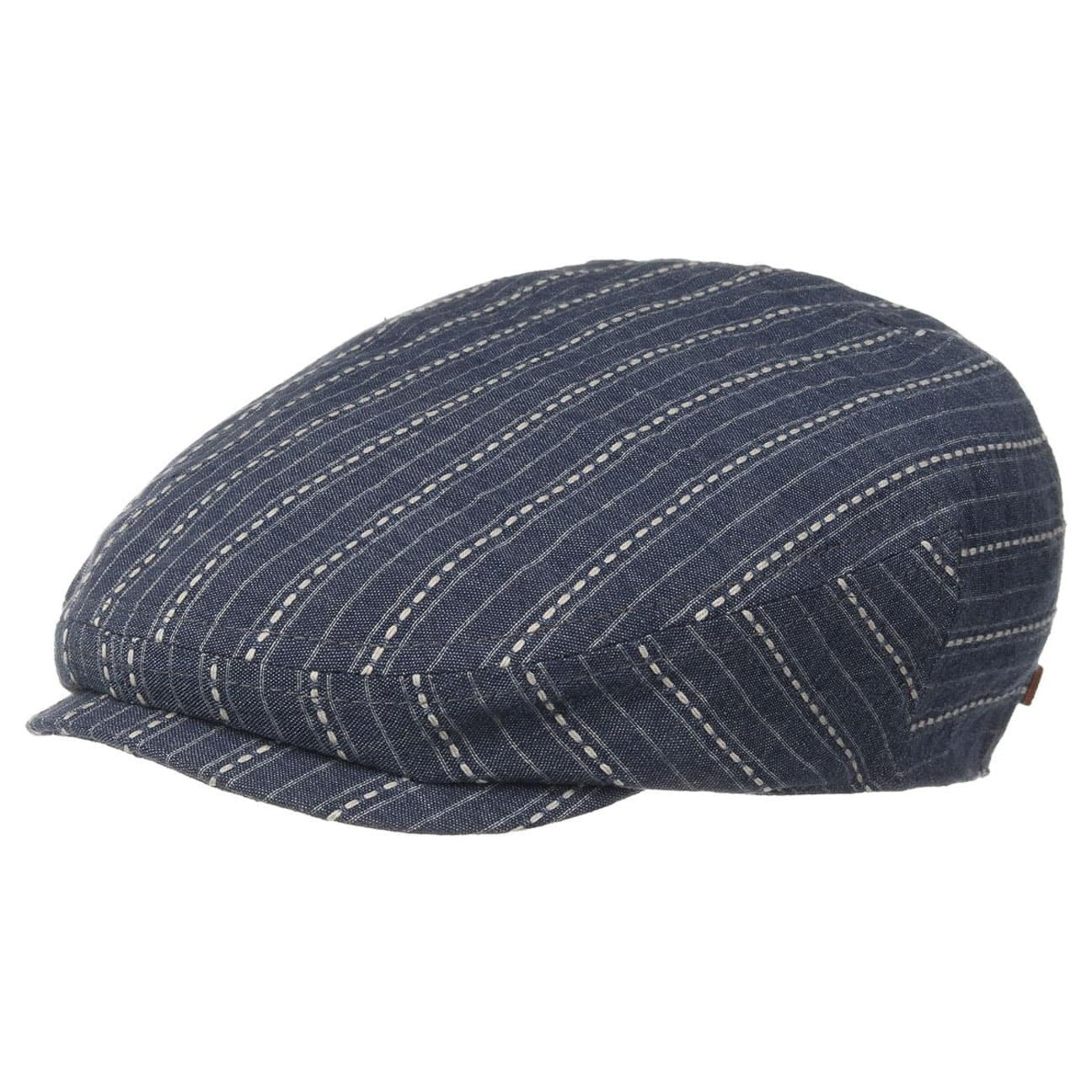 Woodfield Linen Cotton Flat Cap by Stetson - 59,00