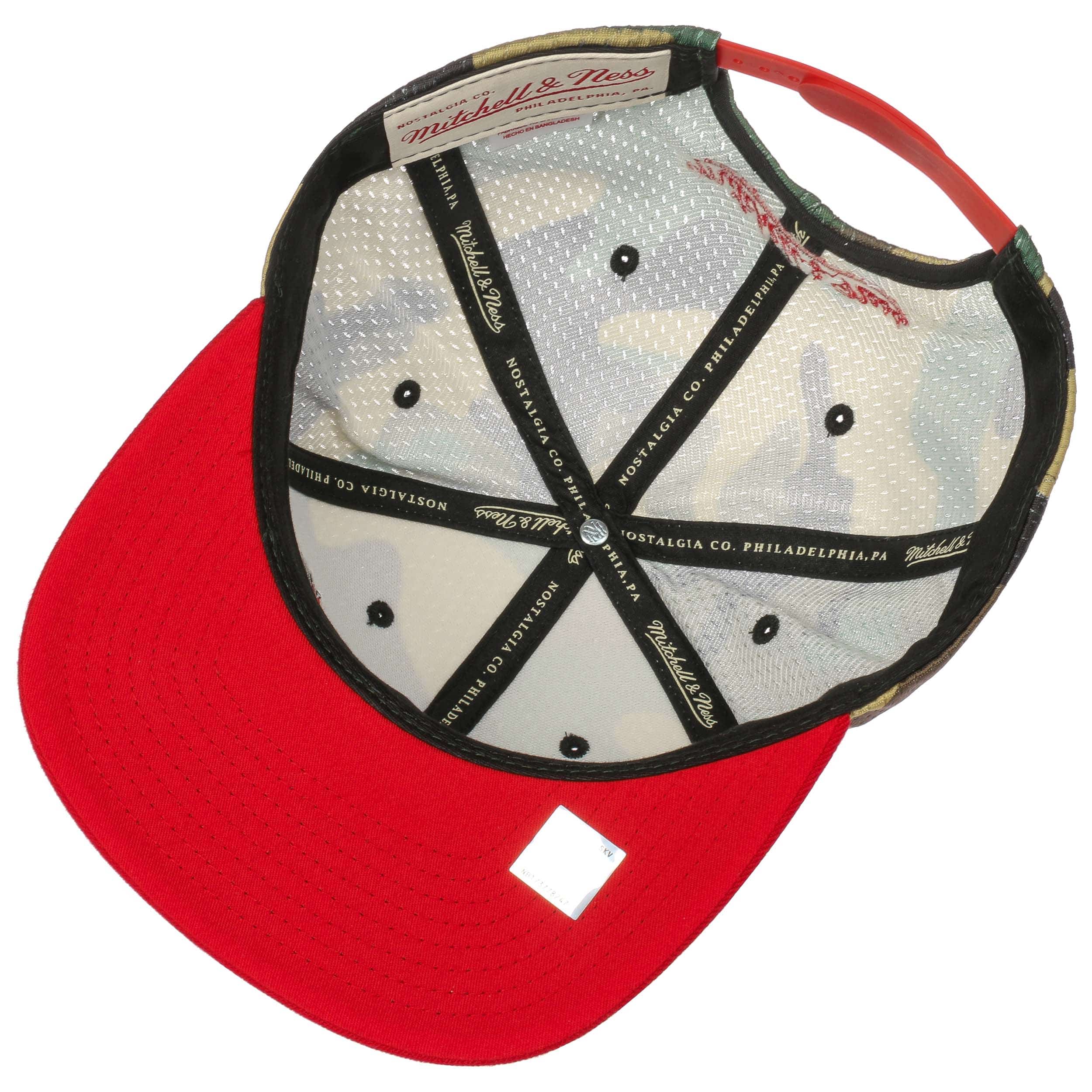 Woodland Camo Hawks Cap by Mitchell & Ness --> Shop Hats, Beanies ...