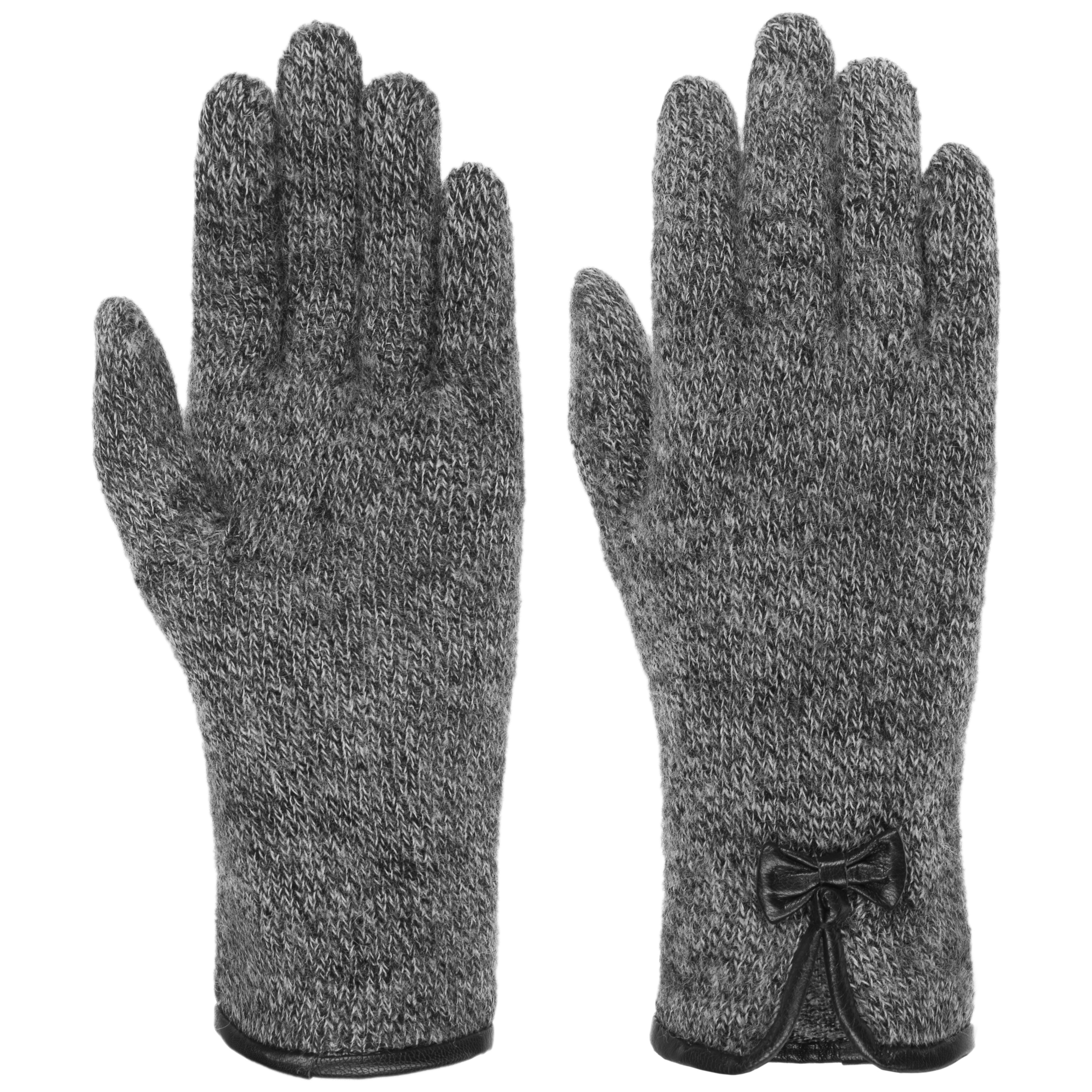 Woolmark Gloves with Leather Trim - 33,95