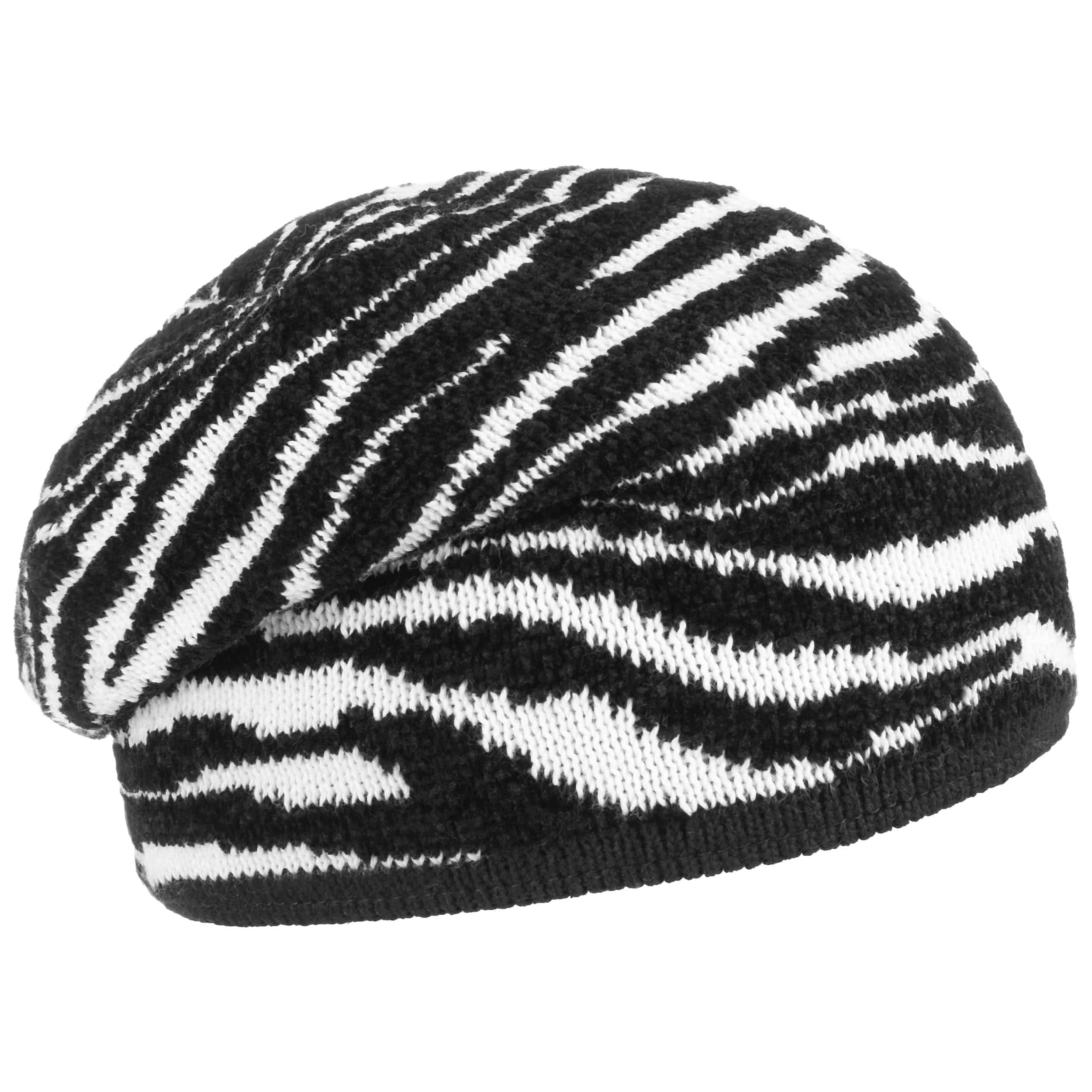 Zebra-Stripes Knit Hat by Eisbär - 42,95
