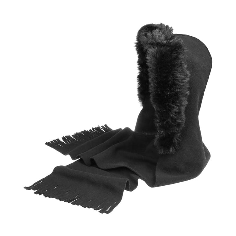 Fleece Hat Scarf with Faux Fur by Lierys 53 95